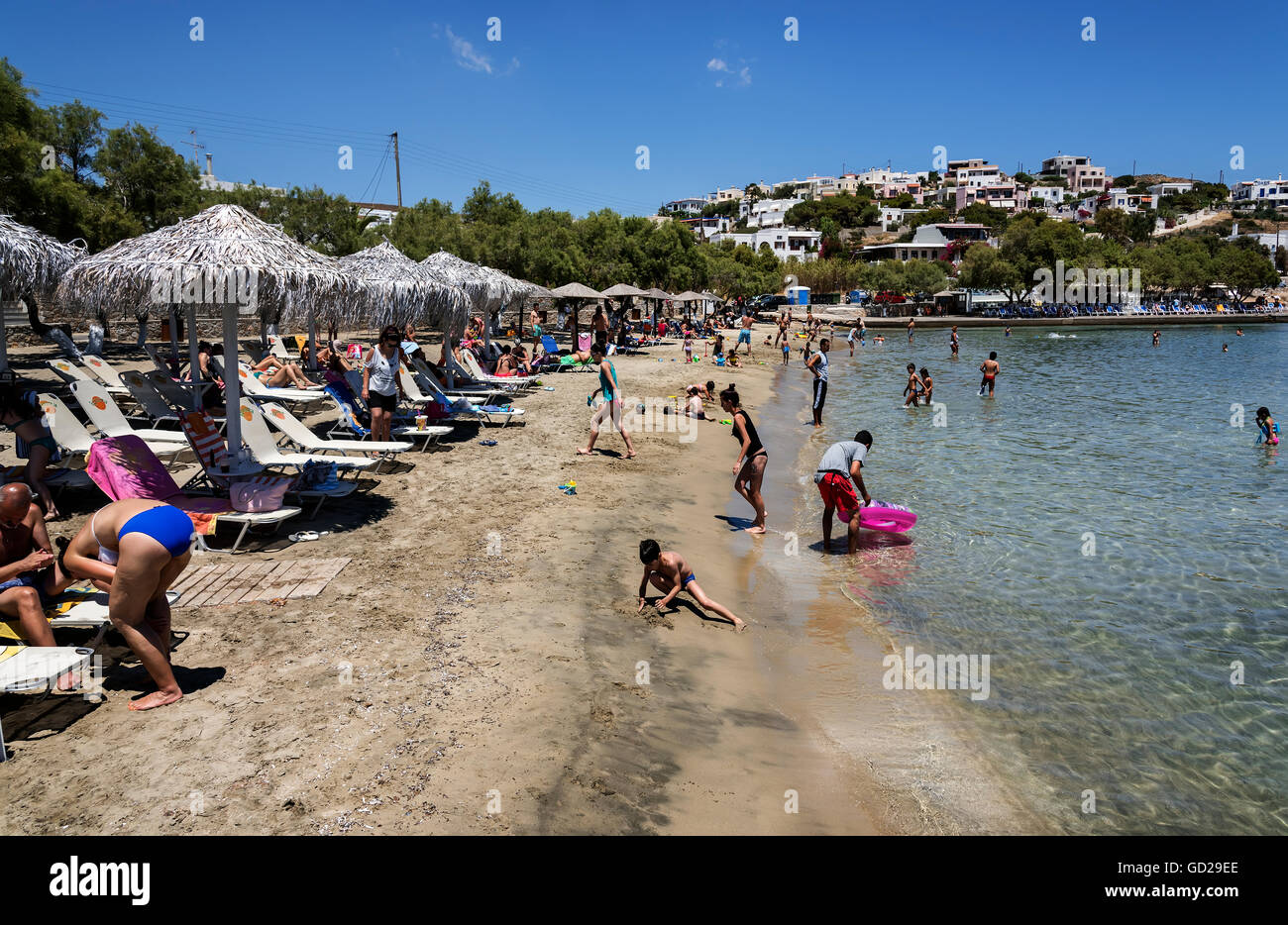Azolimnos beach greece syros hi-res stock photography and images - Alamy