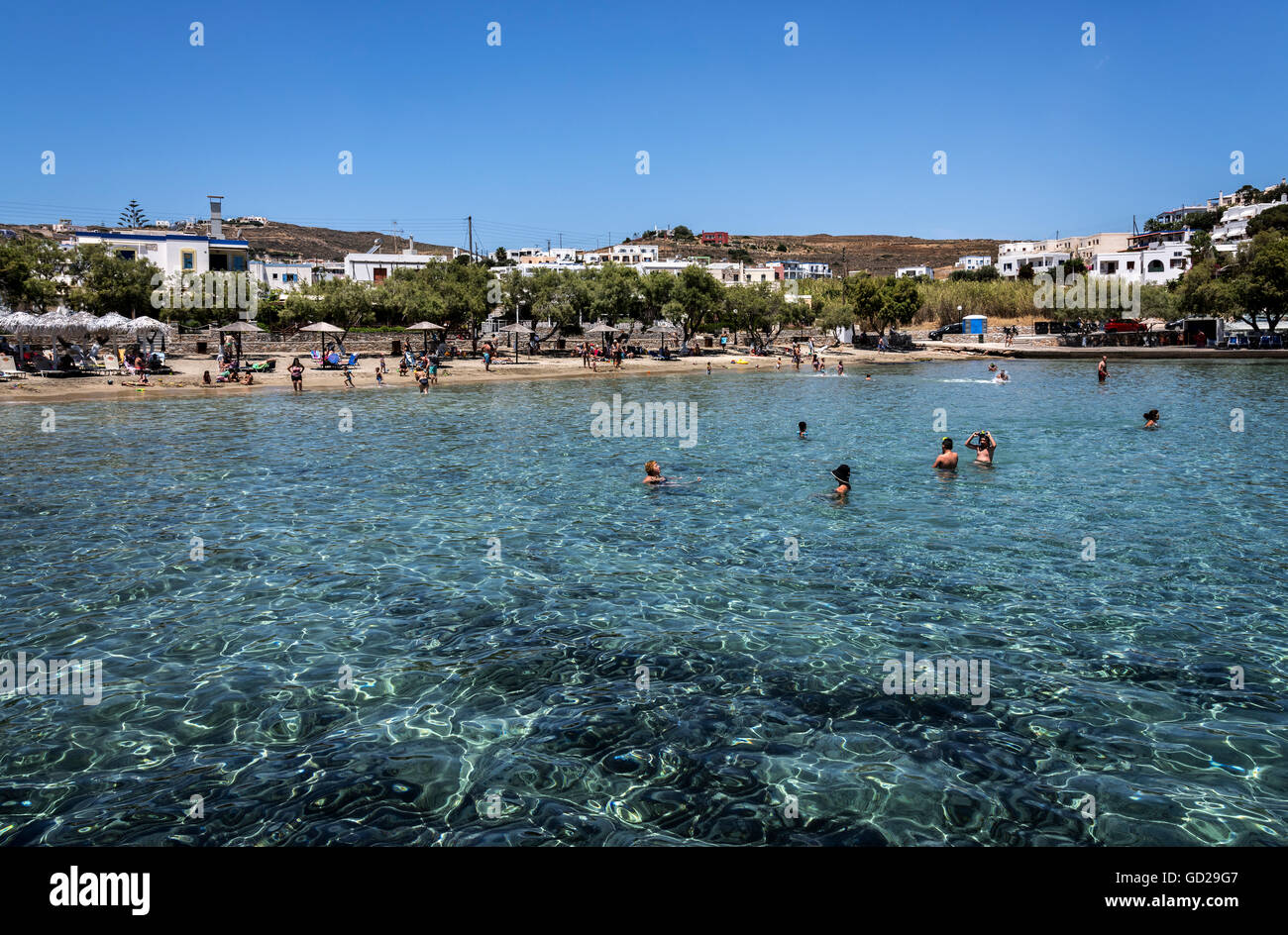 Azolimnos beach greece syros hi-res stock photography and images - Alamy