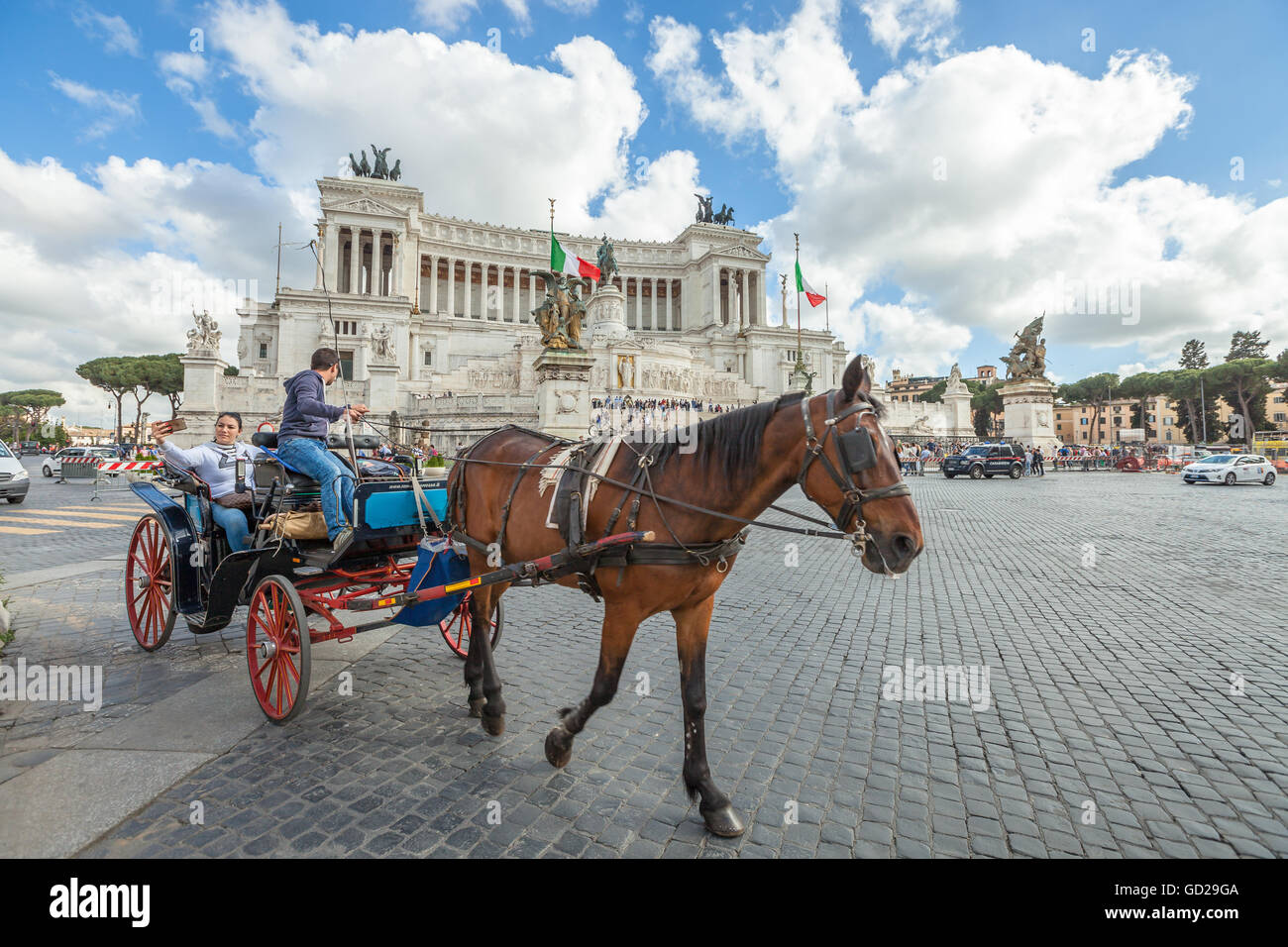 Vittoriano horse statue hi-res stock photography and images - Alamy