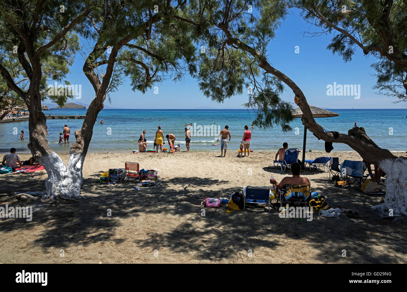 Azolimnos beach greece syros hi-res stock photography and images - Alamy