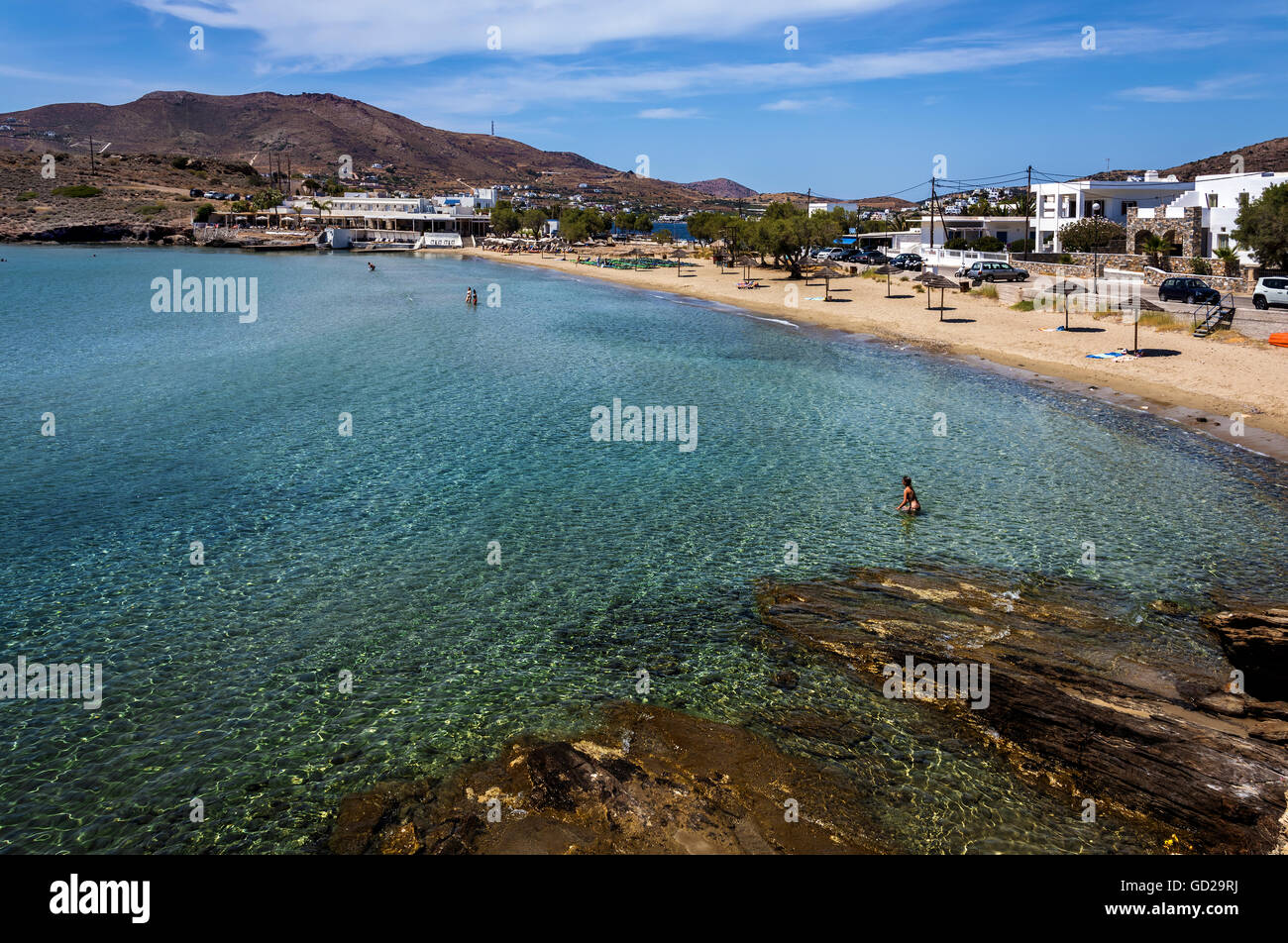 Posidonia beach greece syros hi-res stock photography and images - Alamy