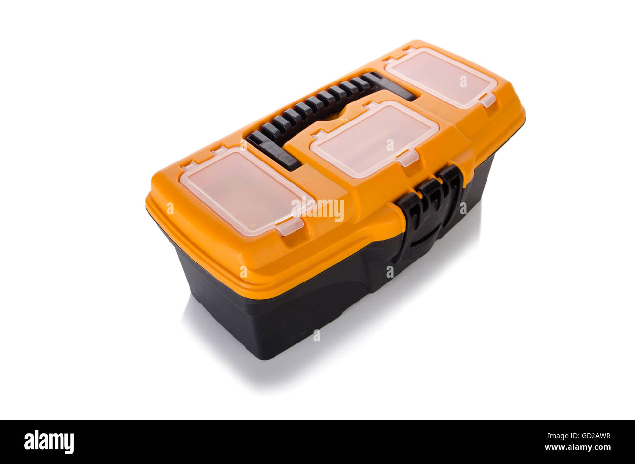 Toolkit box isolated on the white background Stock Photo - Alamy