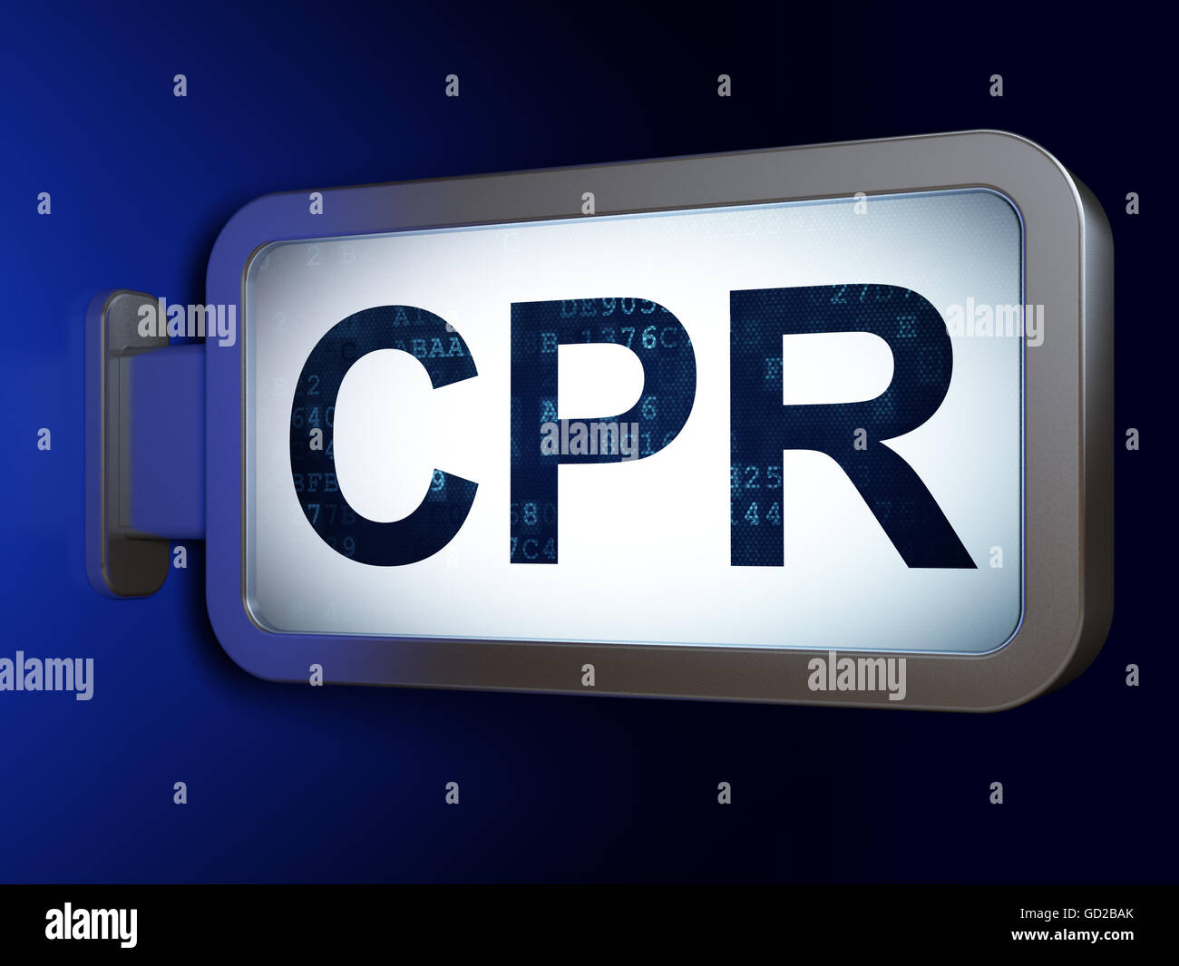 Health concept: CPR on billboard background Stock Photo - Alamy