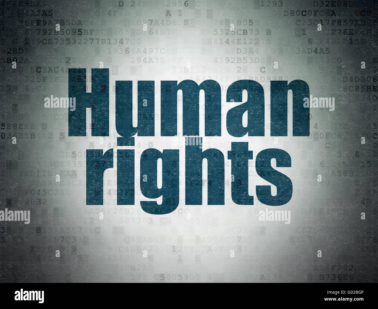 Political concept: Human Rights on Digital Data Paper background Stock ...
