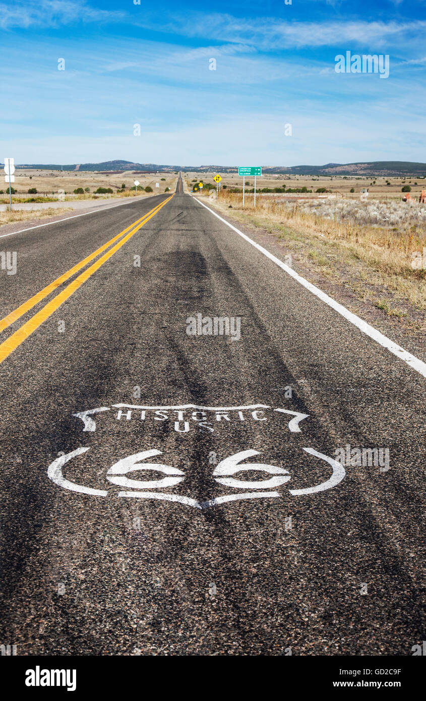 Route 66 logo hi-res stock photography and images - Alamy
