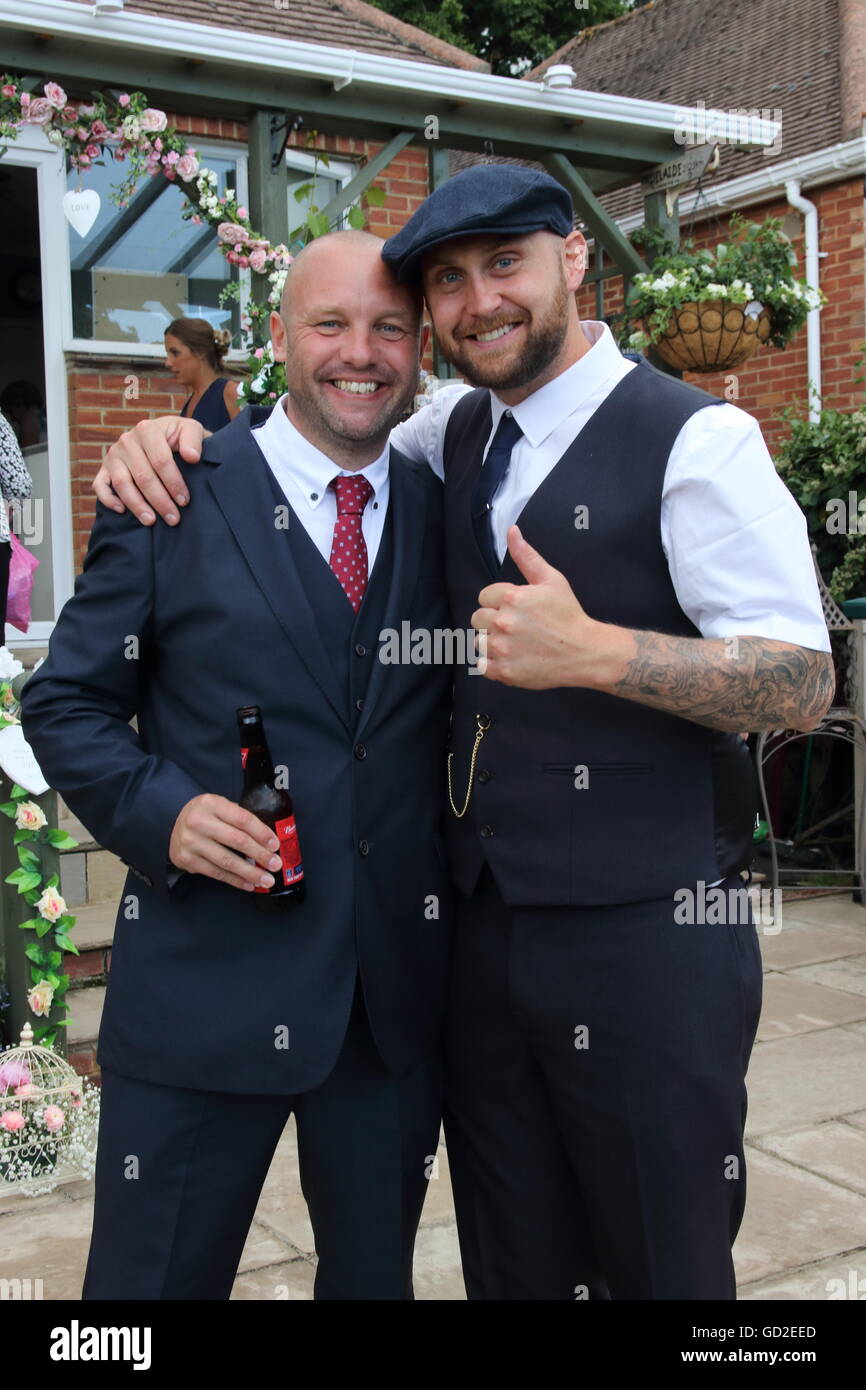 2ND JULY 2016,PORTSMOUTH,ENGLAND: Two smartly dressed englishmen ...