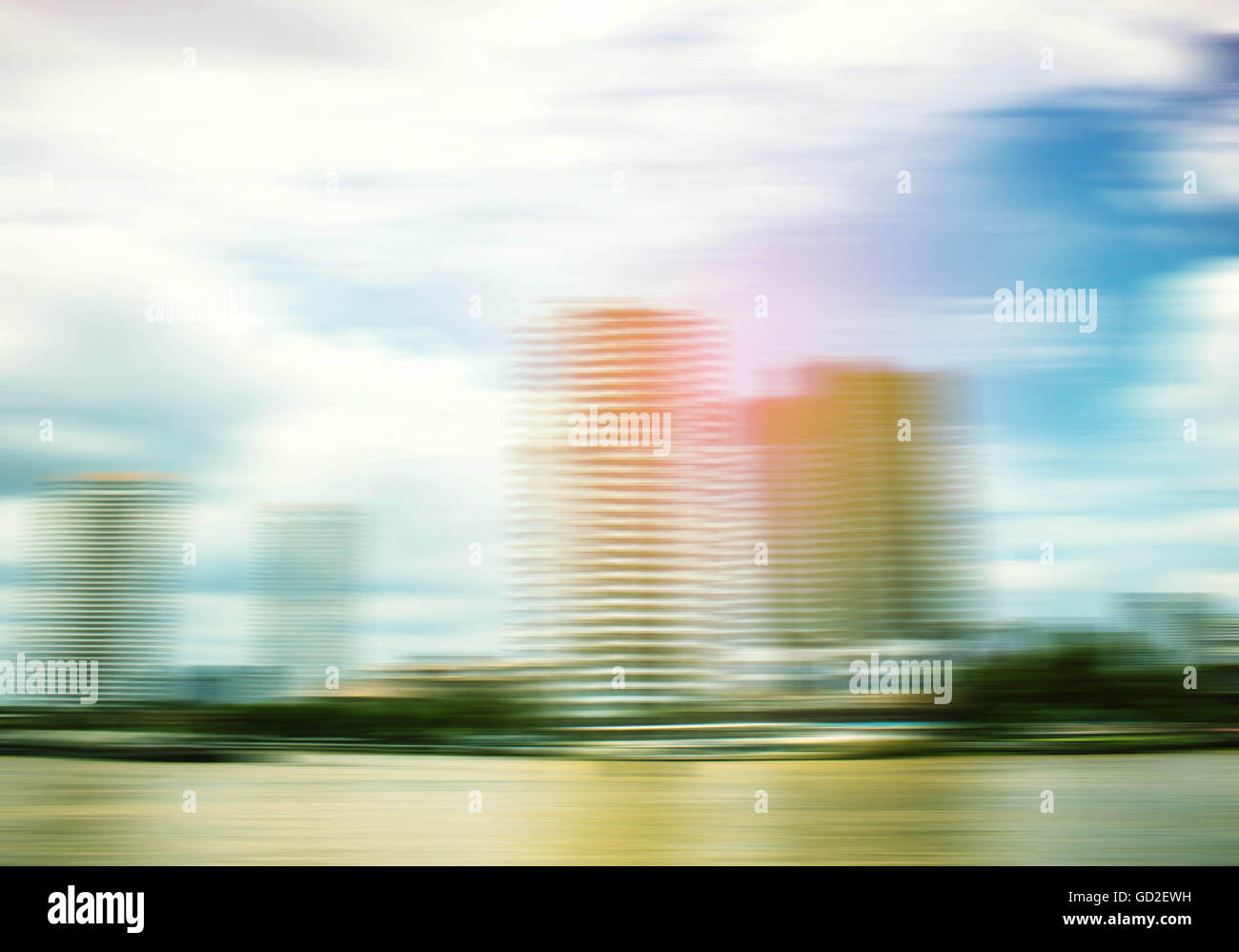 Beautiful view hotel buildings along hi-res stock photography and ...