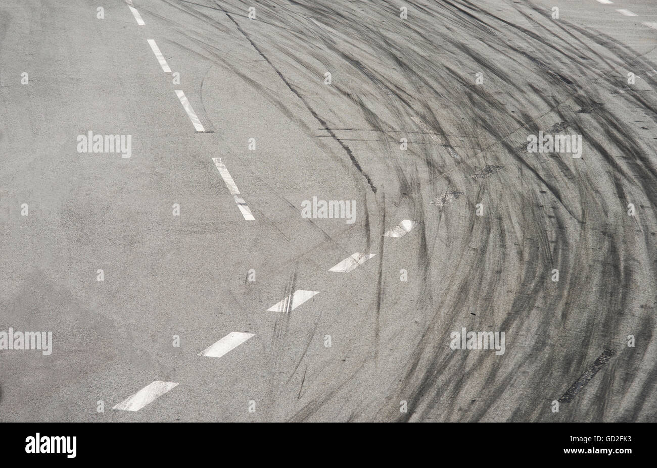 Burnout marks hi-res stock photography and images - Alamy