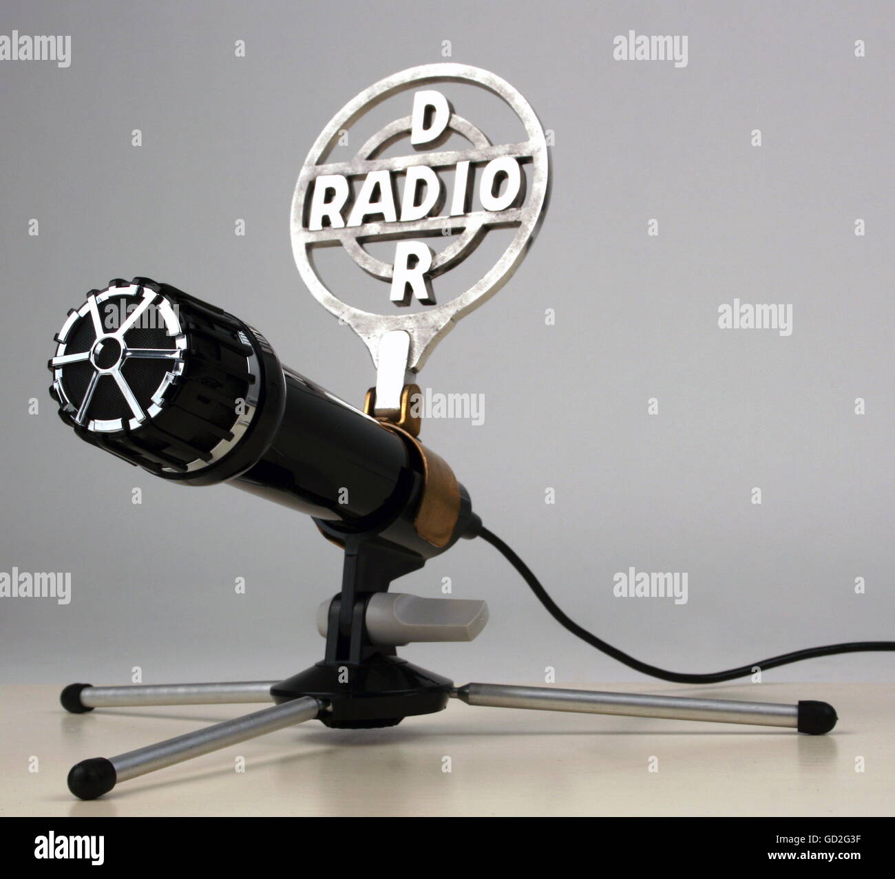 broadcast, radio, microphone "DM 2413 M", aluminium microphone ...