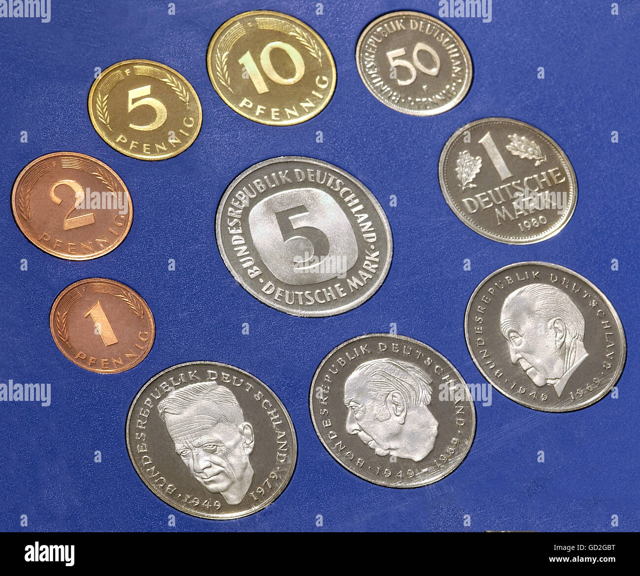 German pfennig coins hi-res stock photography and images - Alamy