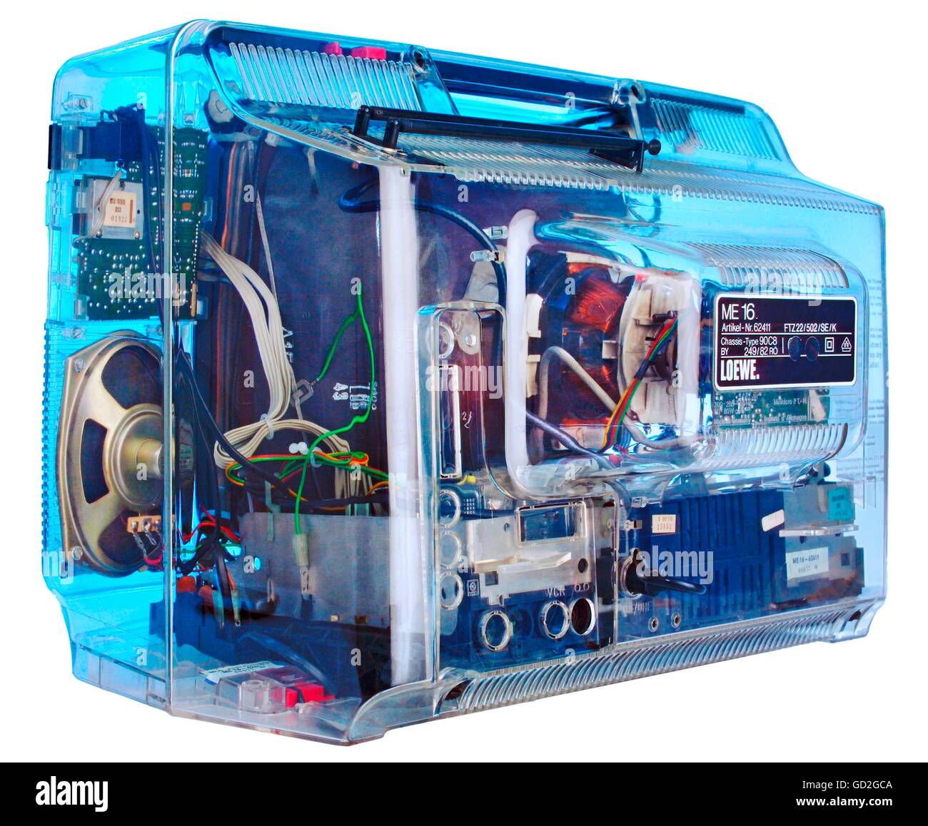 Tv set with transparent chassis Cut Out Stock Images & Pictures - Alamy