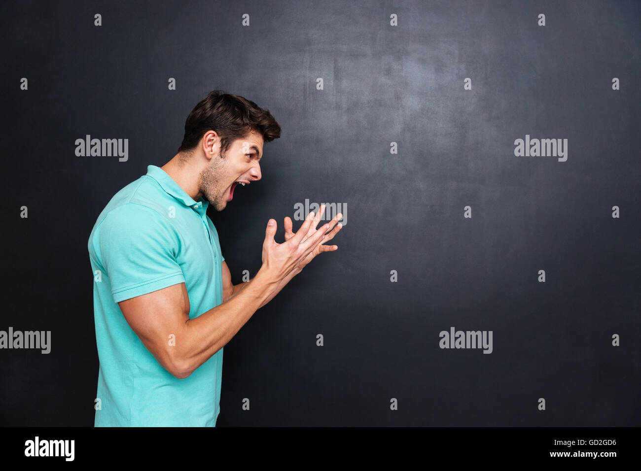 Man Screaming Side View High Resolution Stock Photography and Images ...
