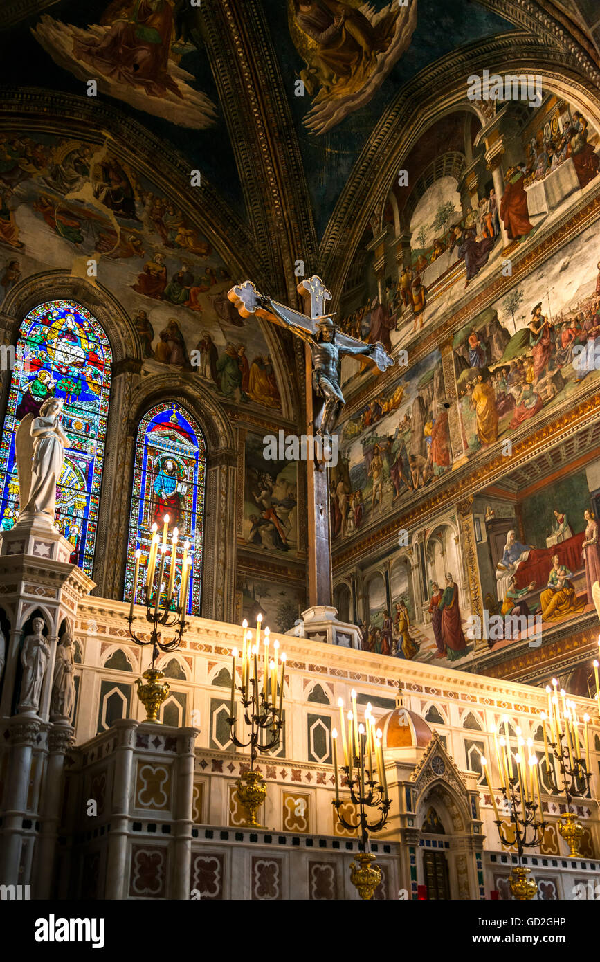 Interior of a cathedral; Florence, Italy Stock Photo - Alamy