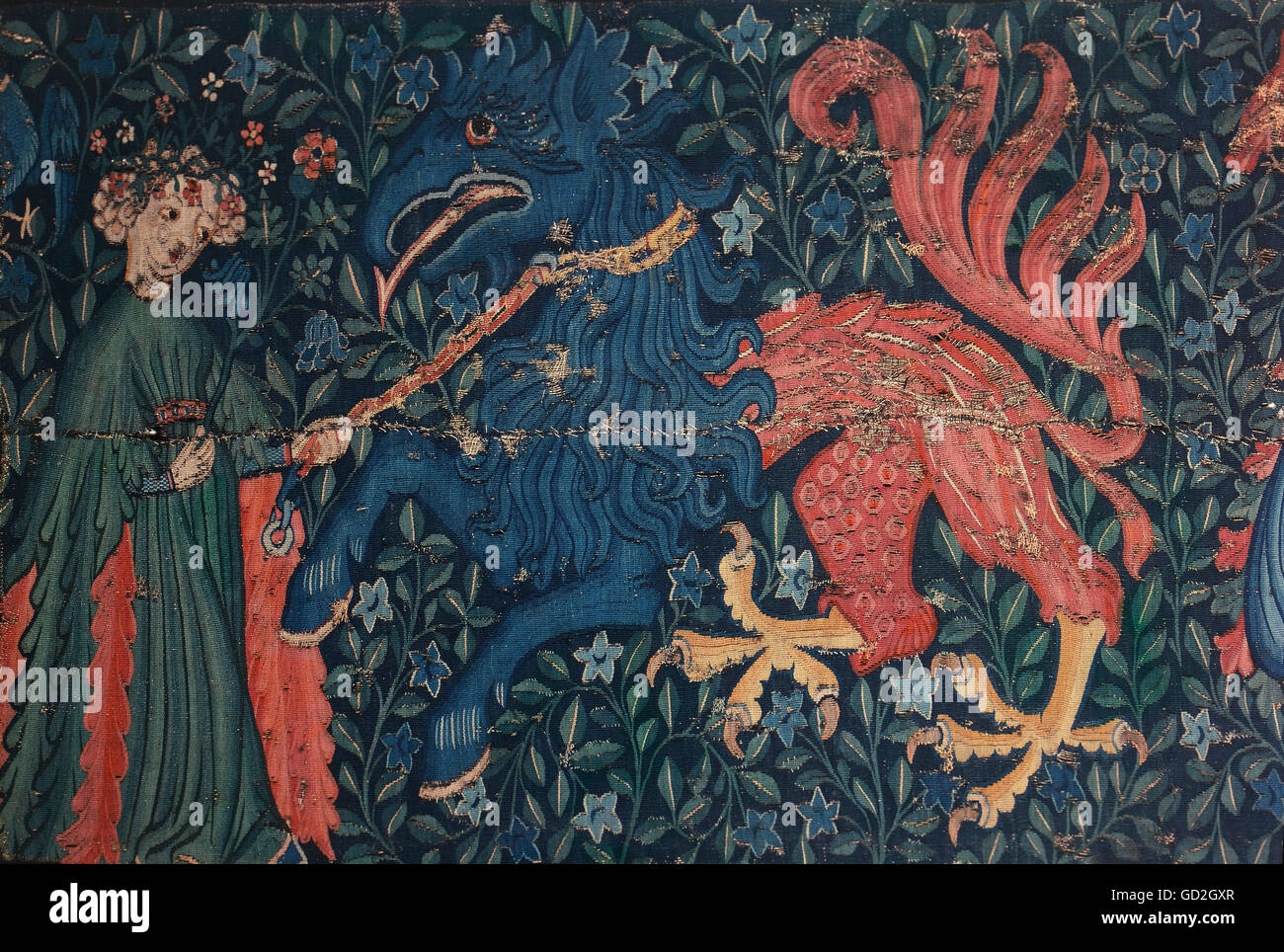 Medieval tapestry animals hi-res stock photography and images - Alamy