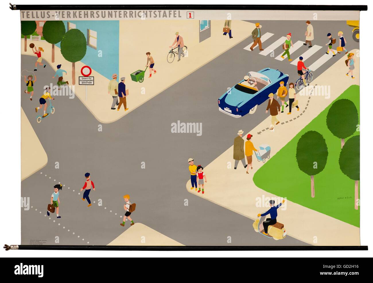 pedagogy, traffic education table, illustrated chart for traffic ...