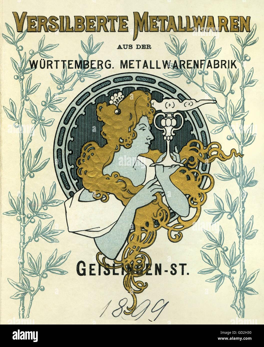 advertising, silver metalware by WMF, Wuerttembergish metalwares ...