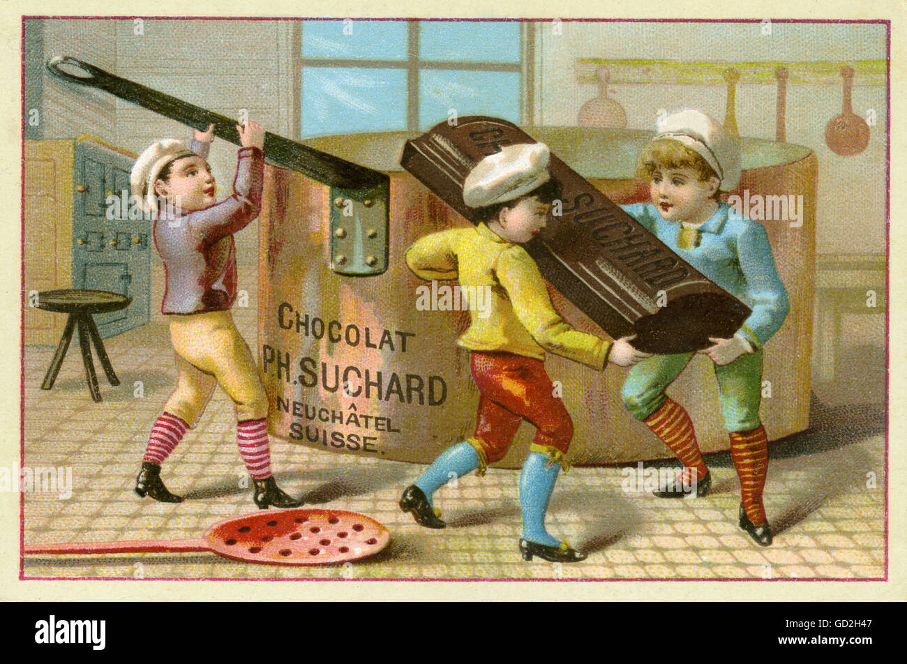 Chocolate manufacture 19th century hi-res stock photography and images ...