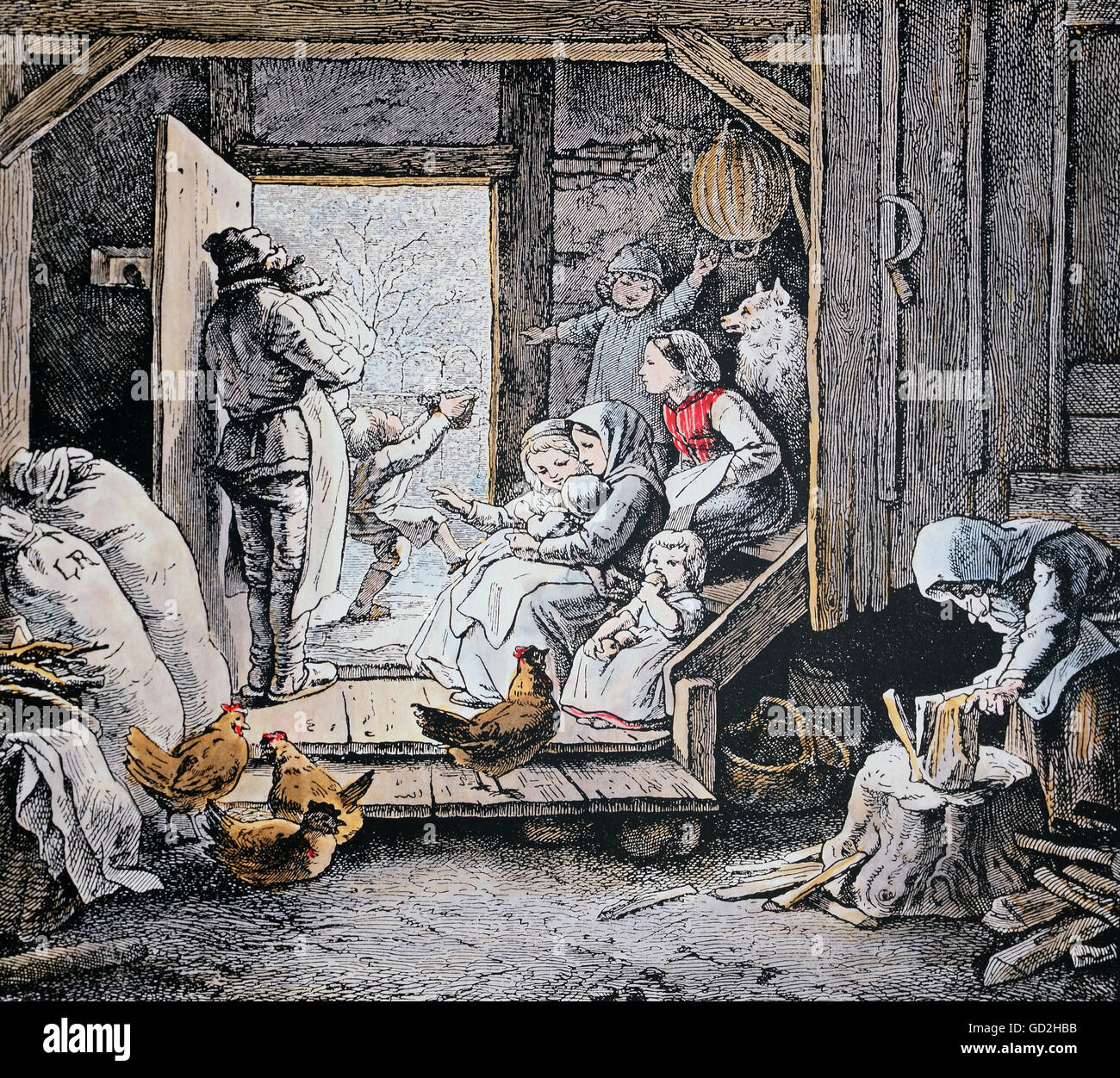 Woodcut by ludwig richter to hi-res stock photography and images - Alamy