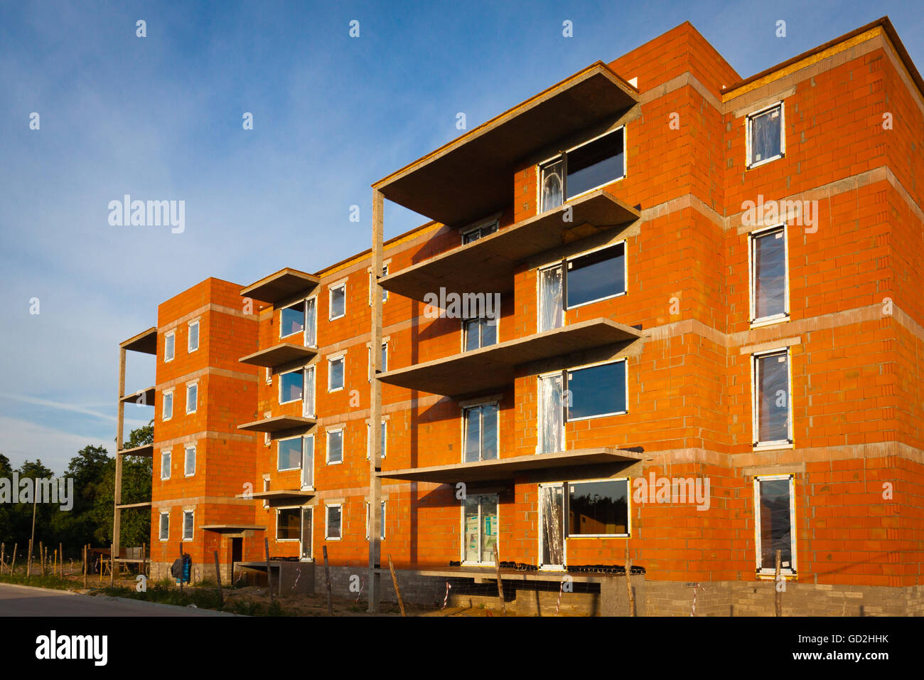 Concrete roof brick house under hi-res stock photography and images - Alamy
