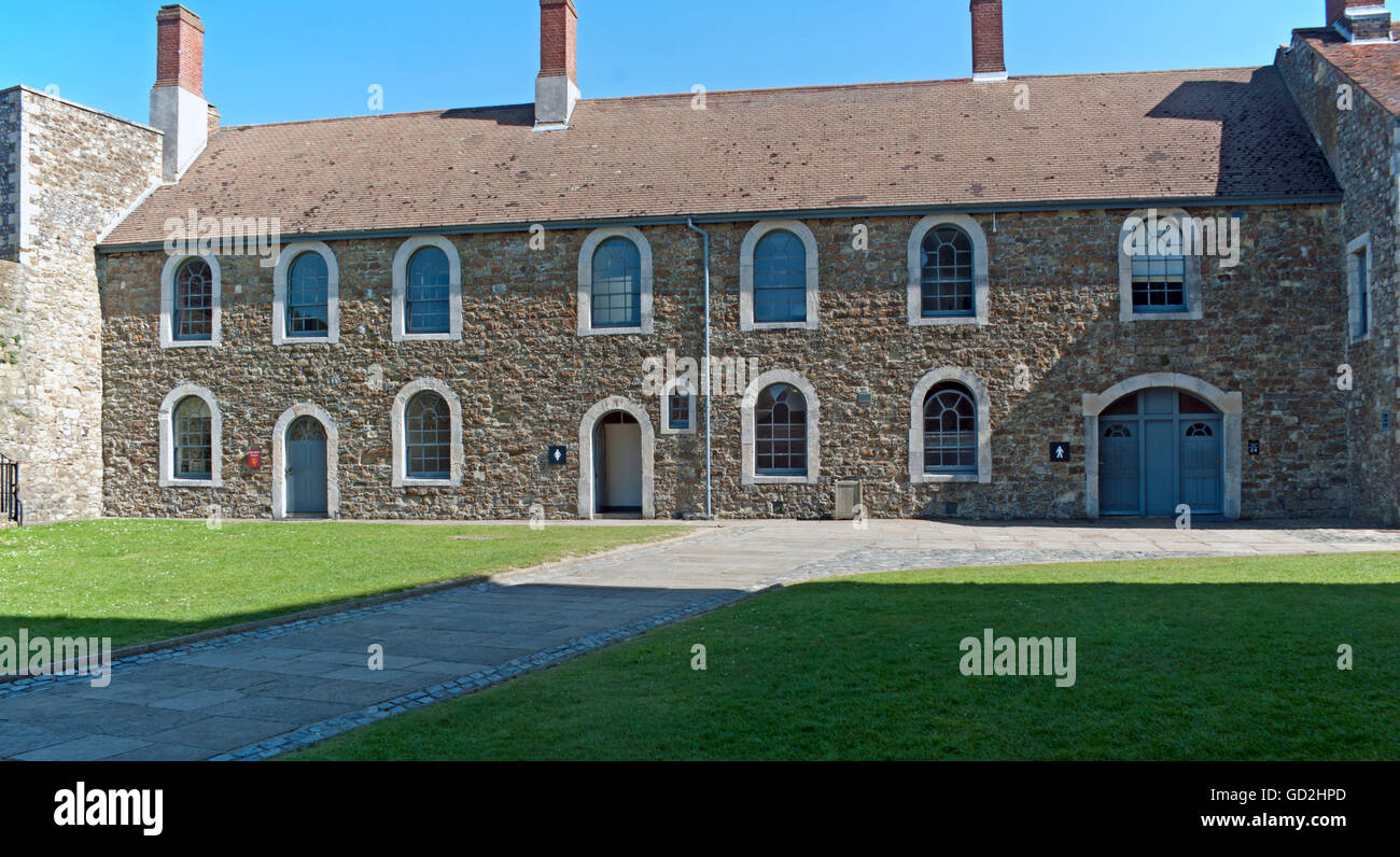 Dover Castle, Building inner Wall, Dover, Kent, England Stock Photo - Alamy