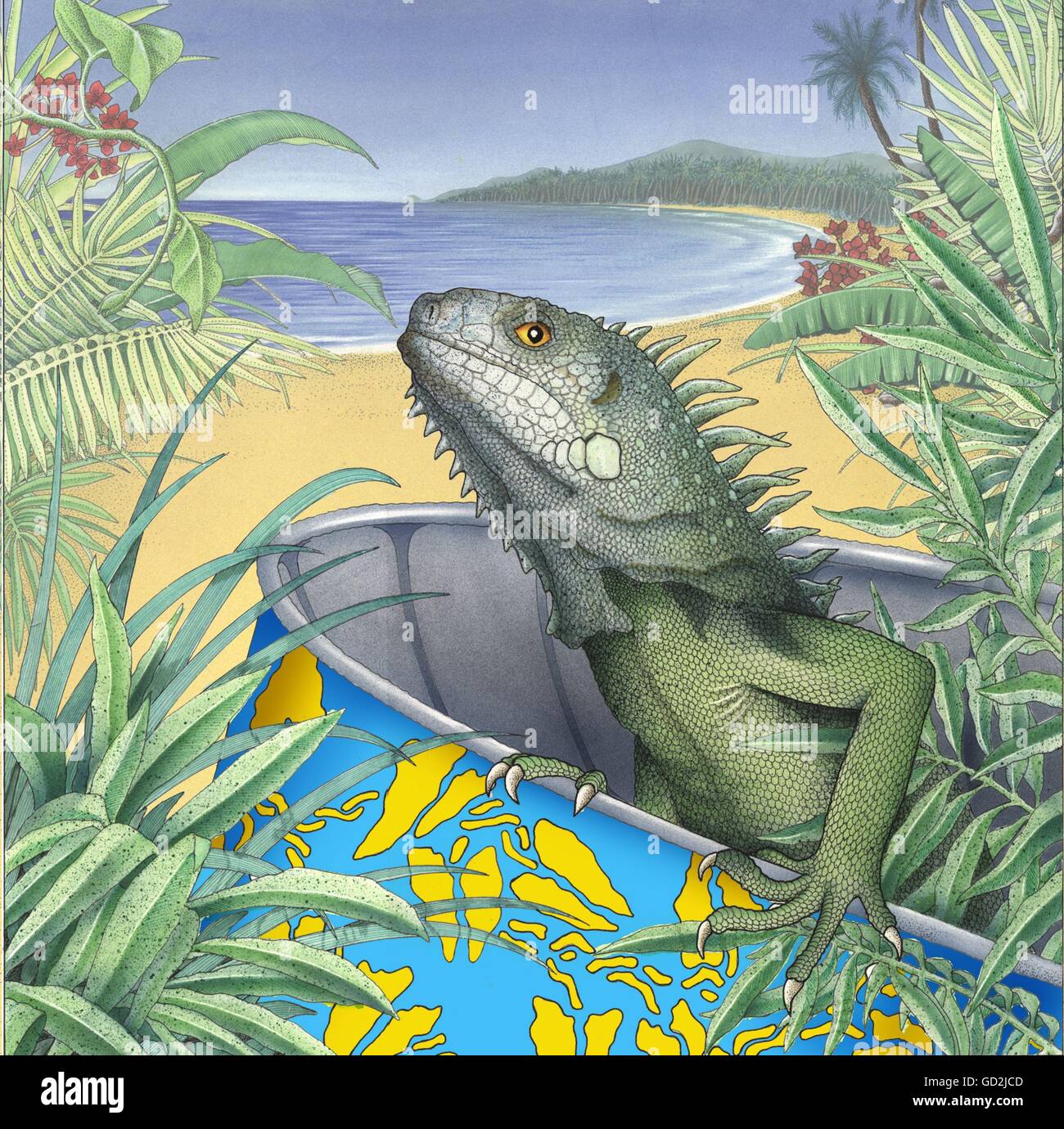 Lizards Illustrations High Resolution Stock Photography and Images - Alamy