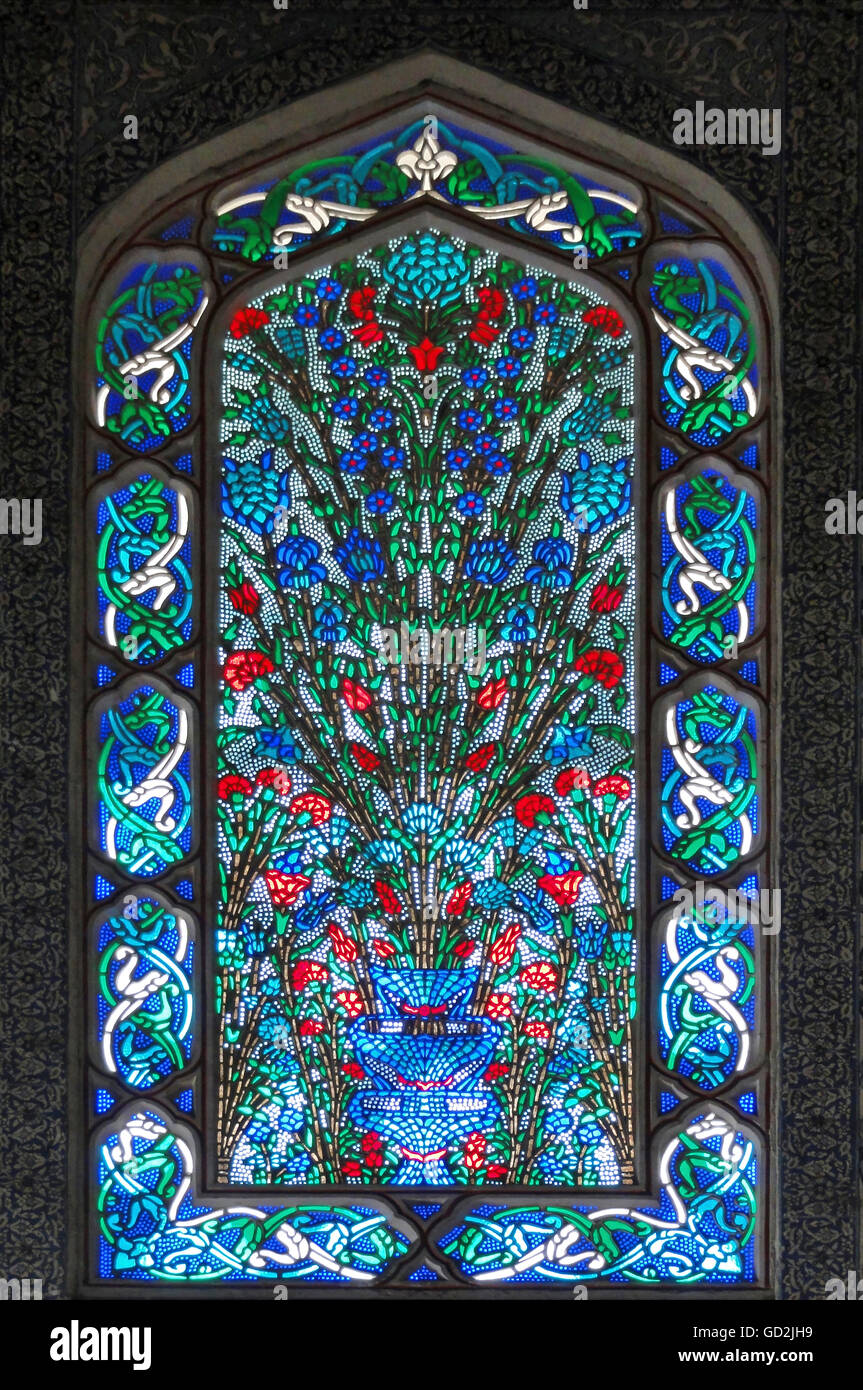 fine arts, Byzantine Empire, window in the harem of the Topkapi Palace ...