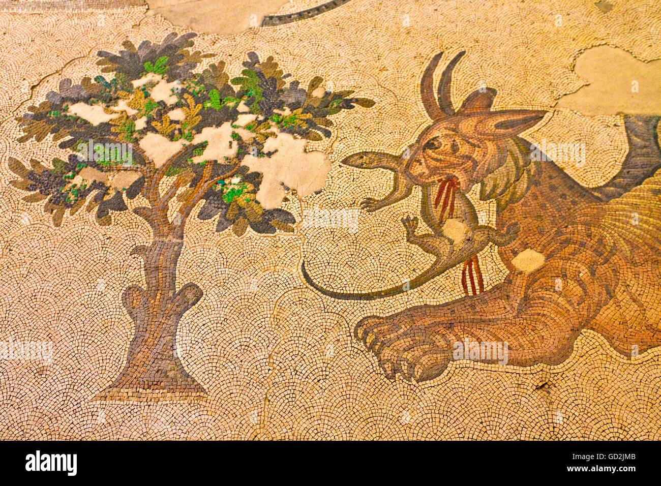 Byzantine mosaics of animals hi-res stock photography and images - Alamy