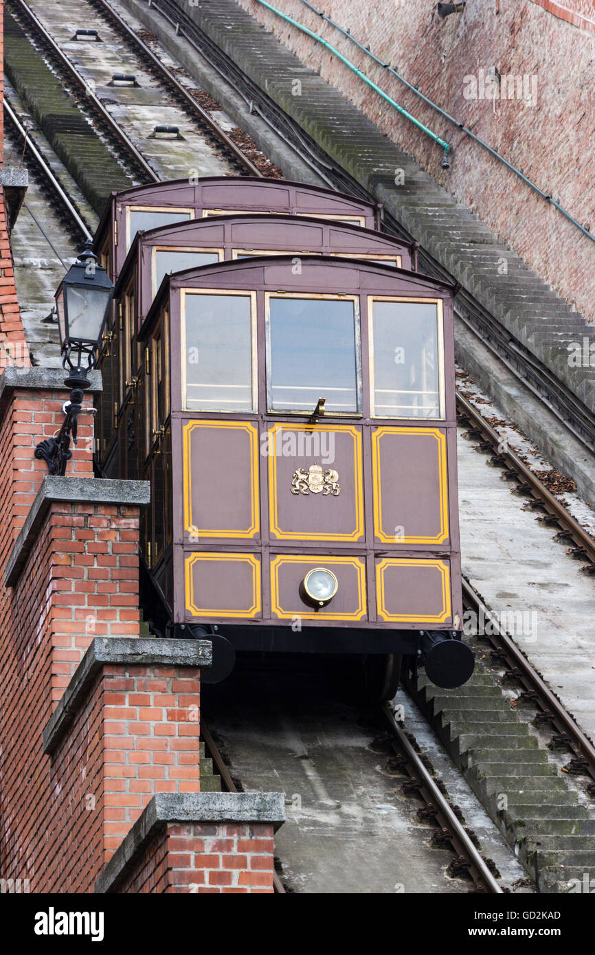 Budapest Castle Hill Funicular, Hungary Stock Photo - Alamy