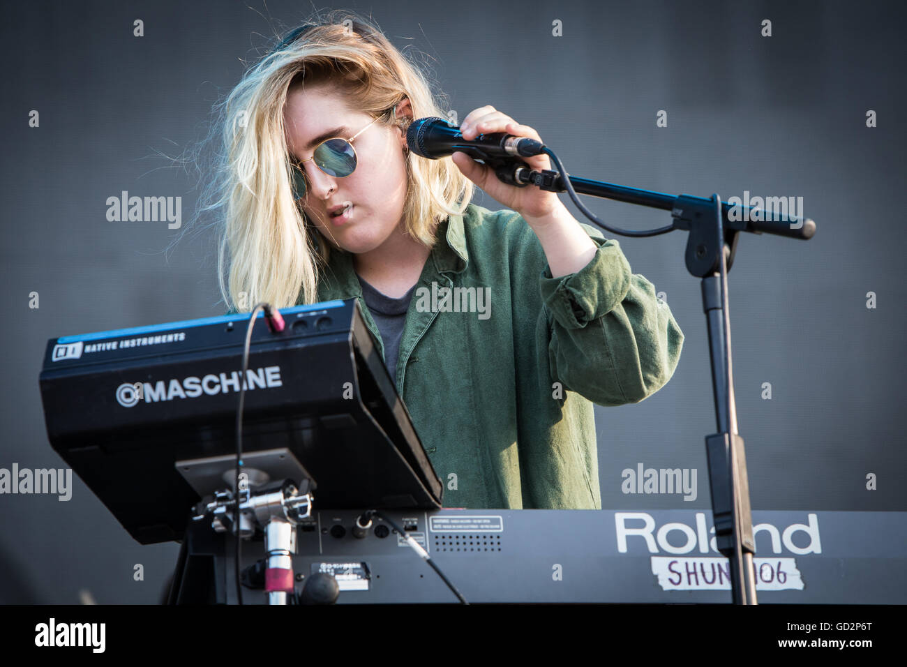 Monza Italy. 09 July 2016. The English singer-songwriter Alexandra ...