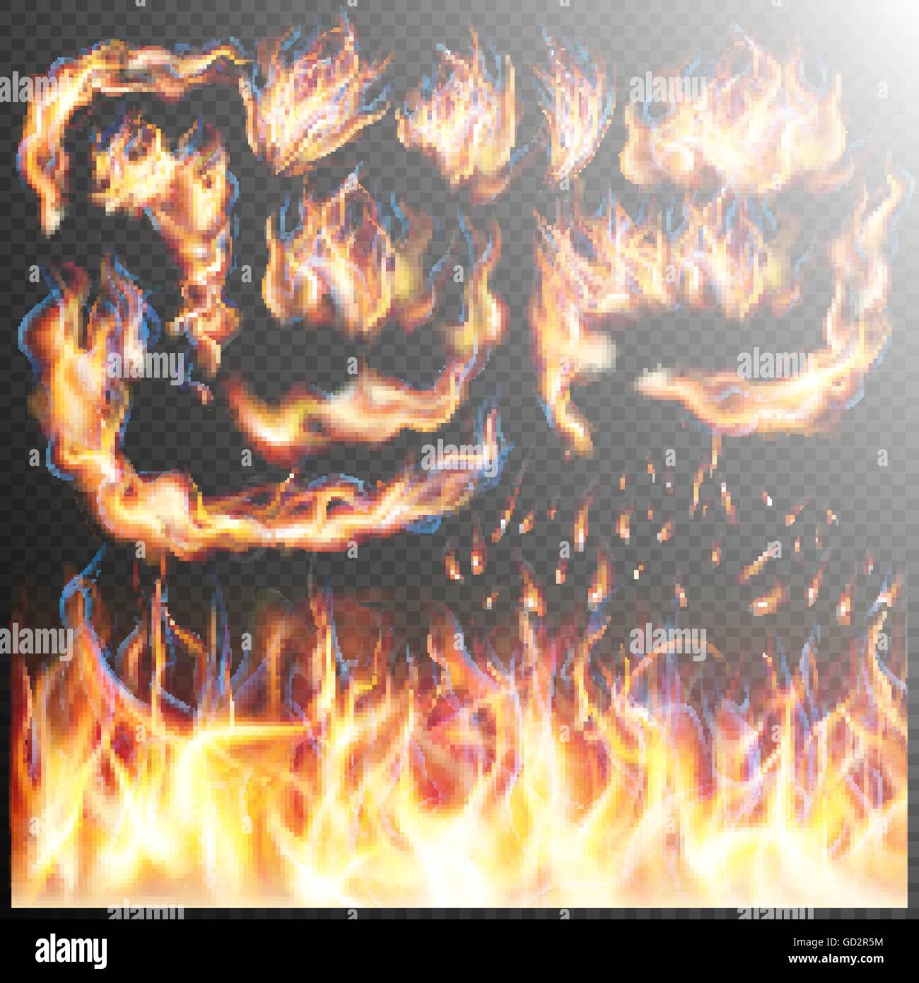 Realistic fire hi-res stock photography and images - Alamy