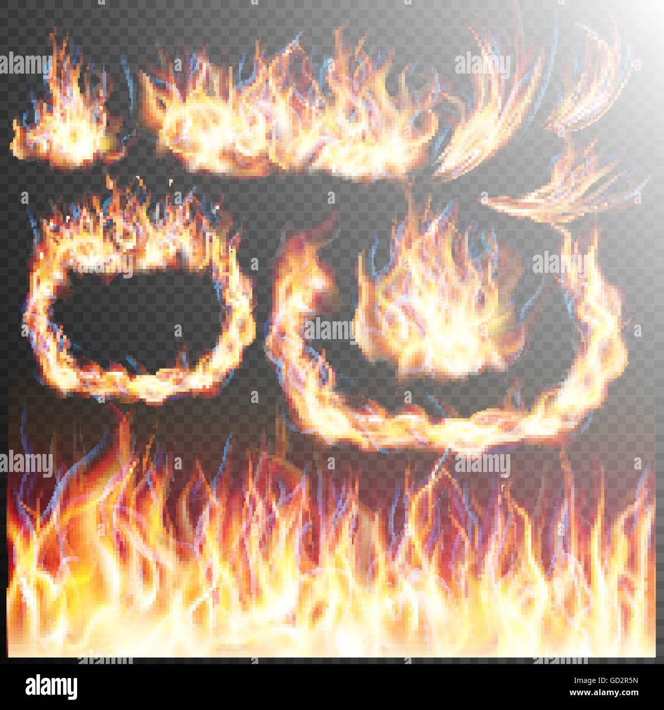 Realistic fire hi-res stock photography and images - Alamy