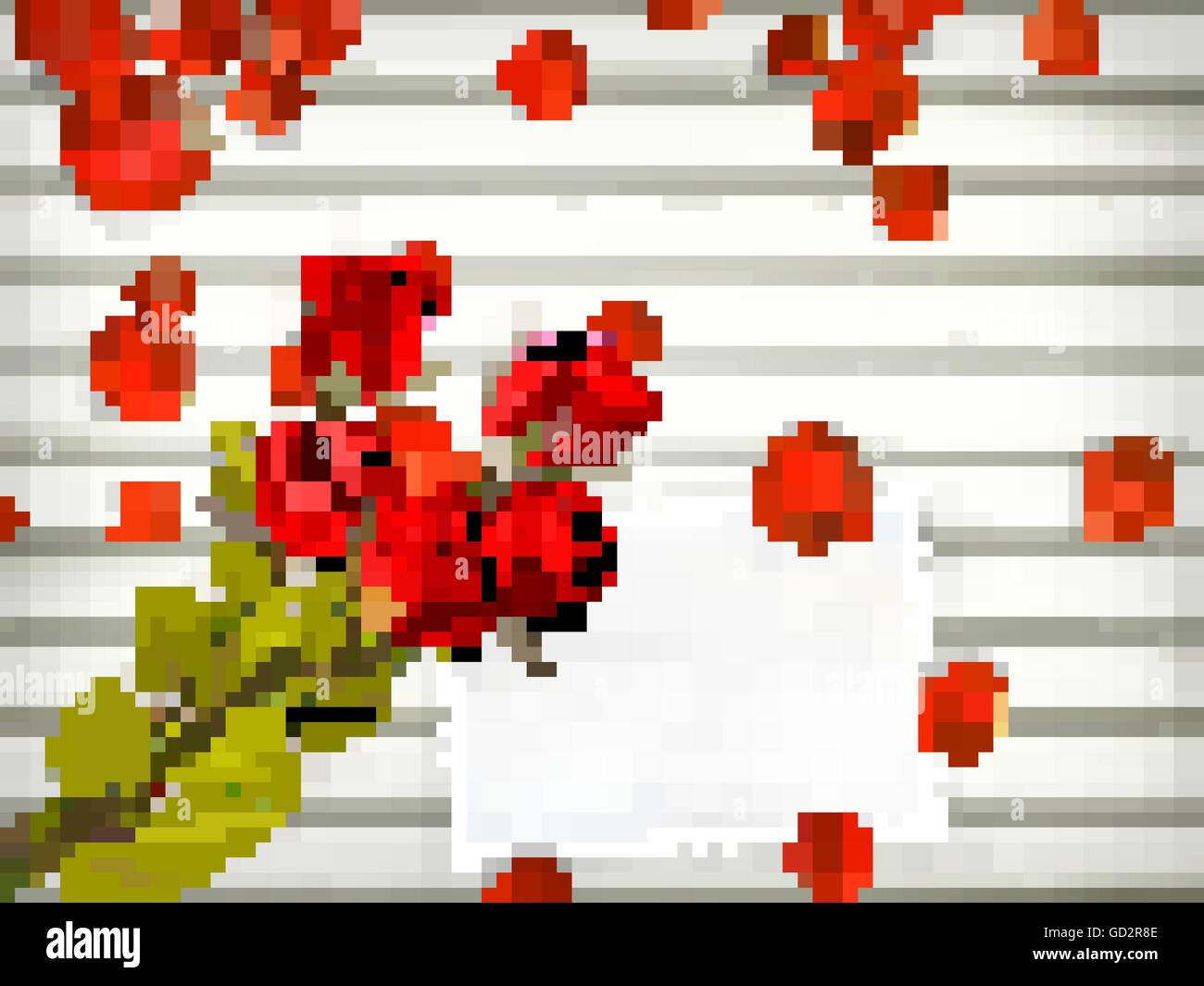 Happy woman rose man Stock Vector Images - Alamy