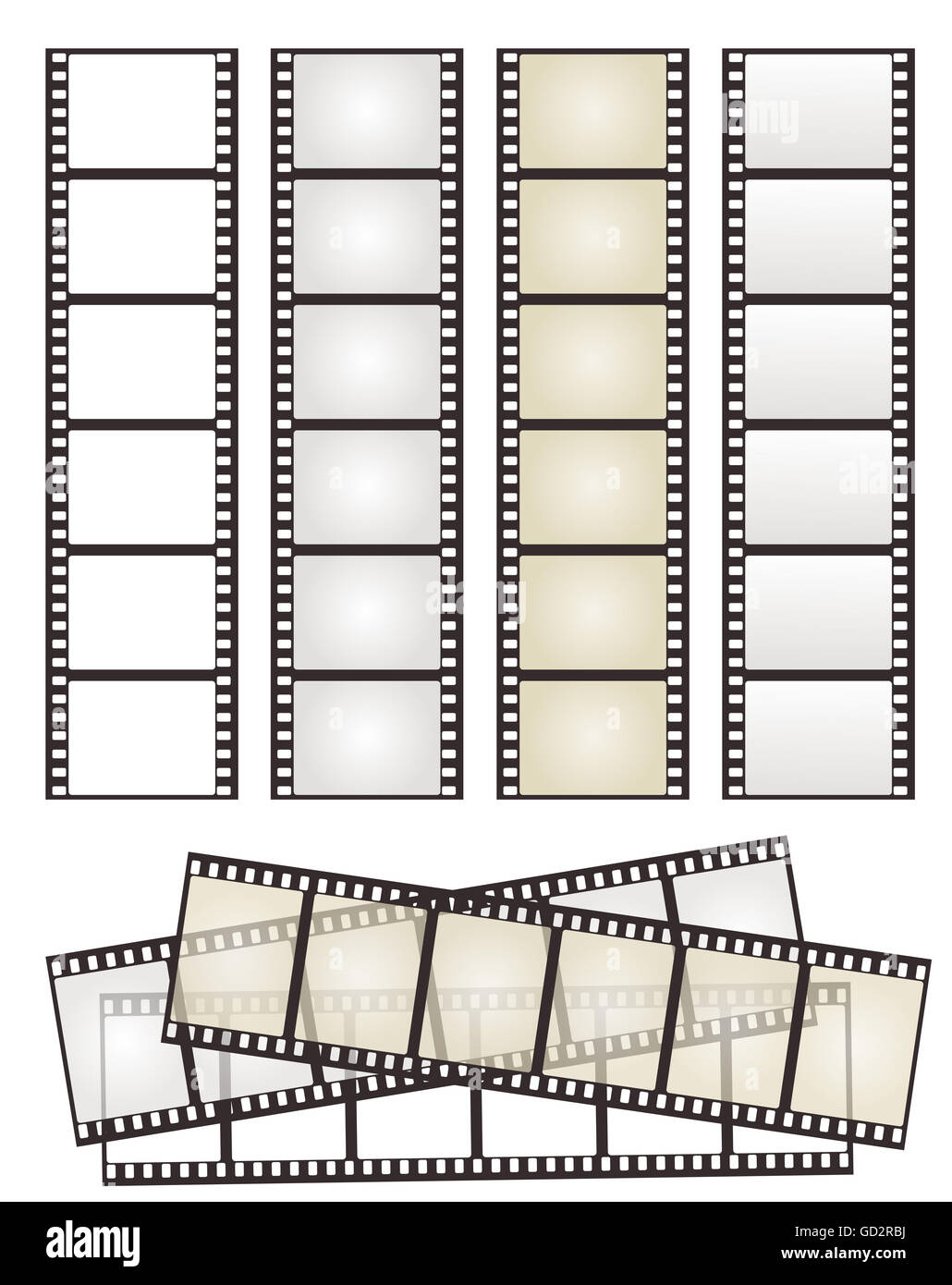 set of filmstrip Stock Photo - Alamy