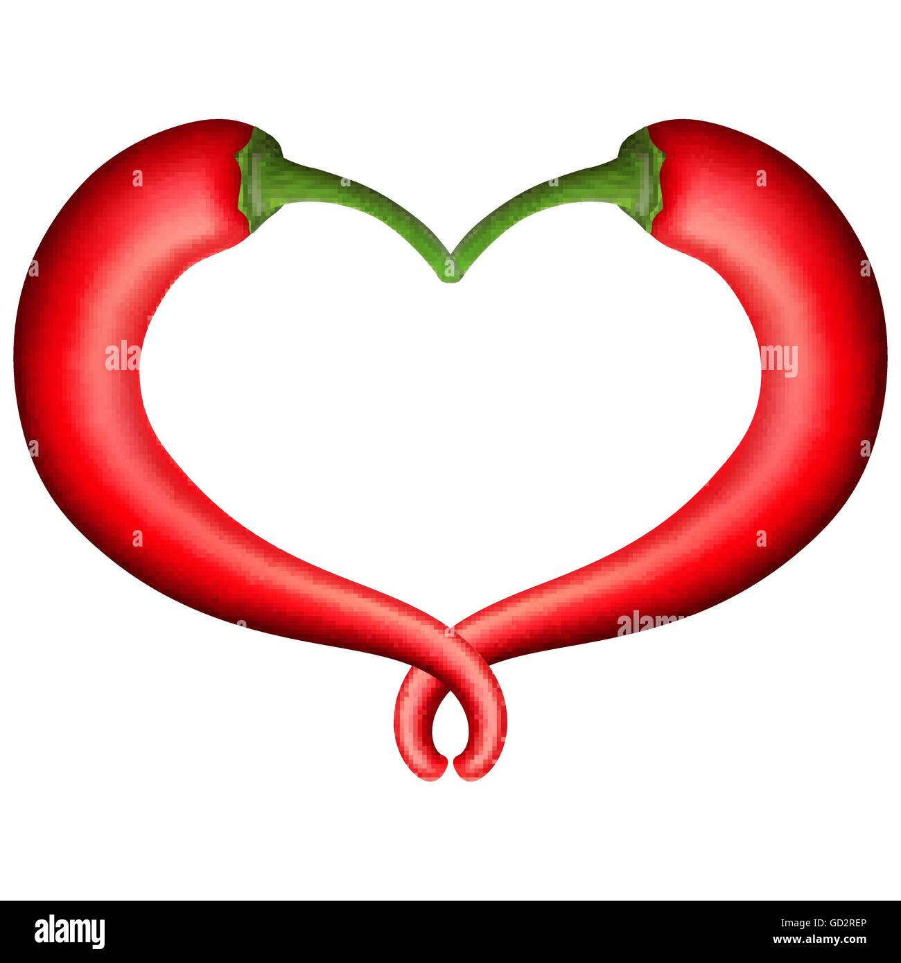 Indian red chili Stock Vector Images - Alamy