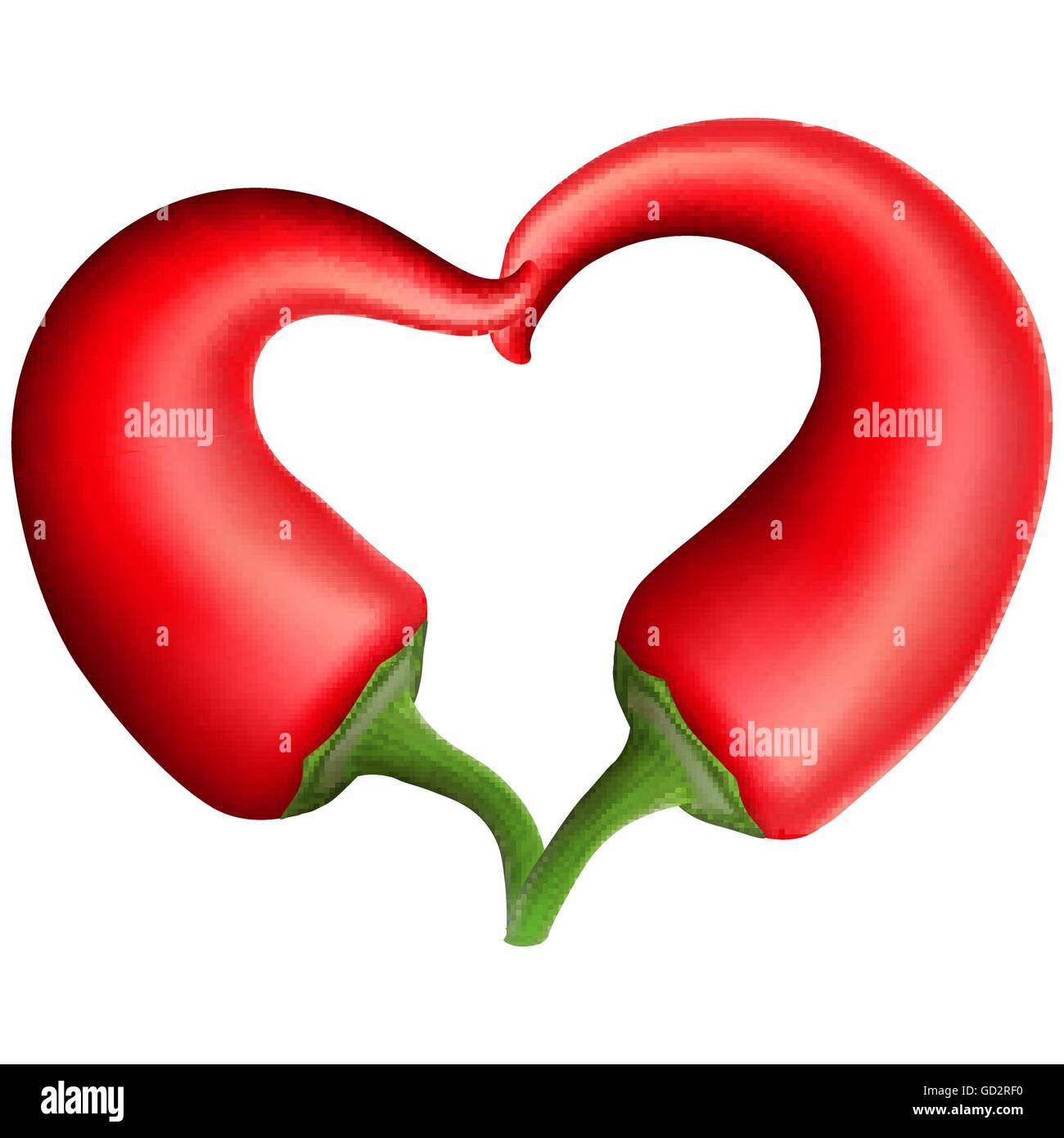 Spice heart Stock Vector Images - Alamy