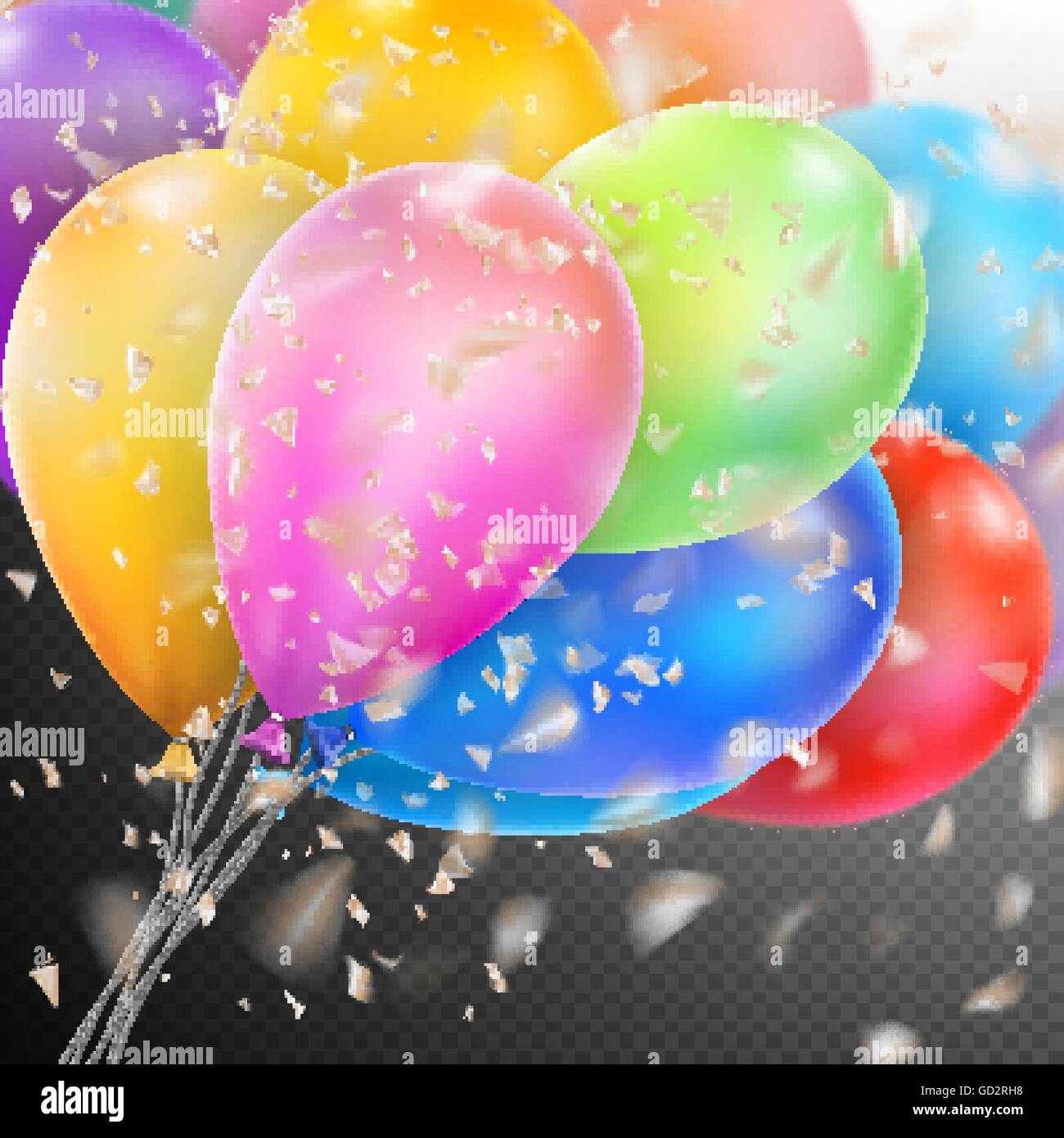 Falling balloons Stock Vector Images - Alamy
