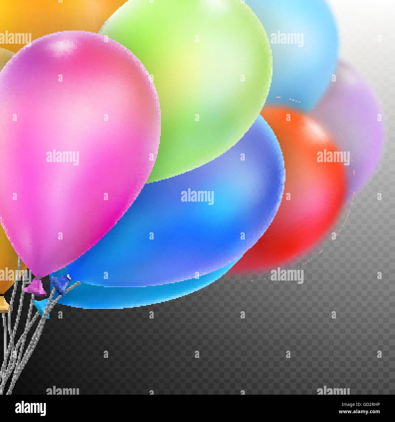 Party balloon detail Stock Vector Images - Alamy