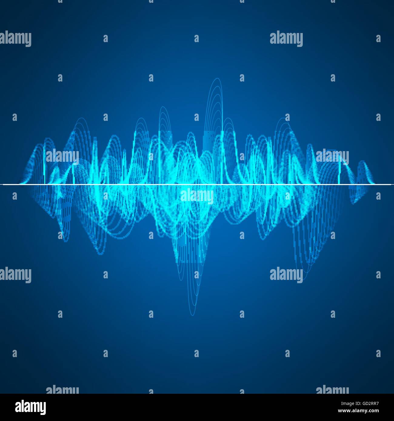 High frequency sound wave Stock Vector Images - Alamy