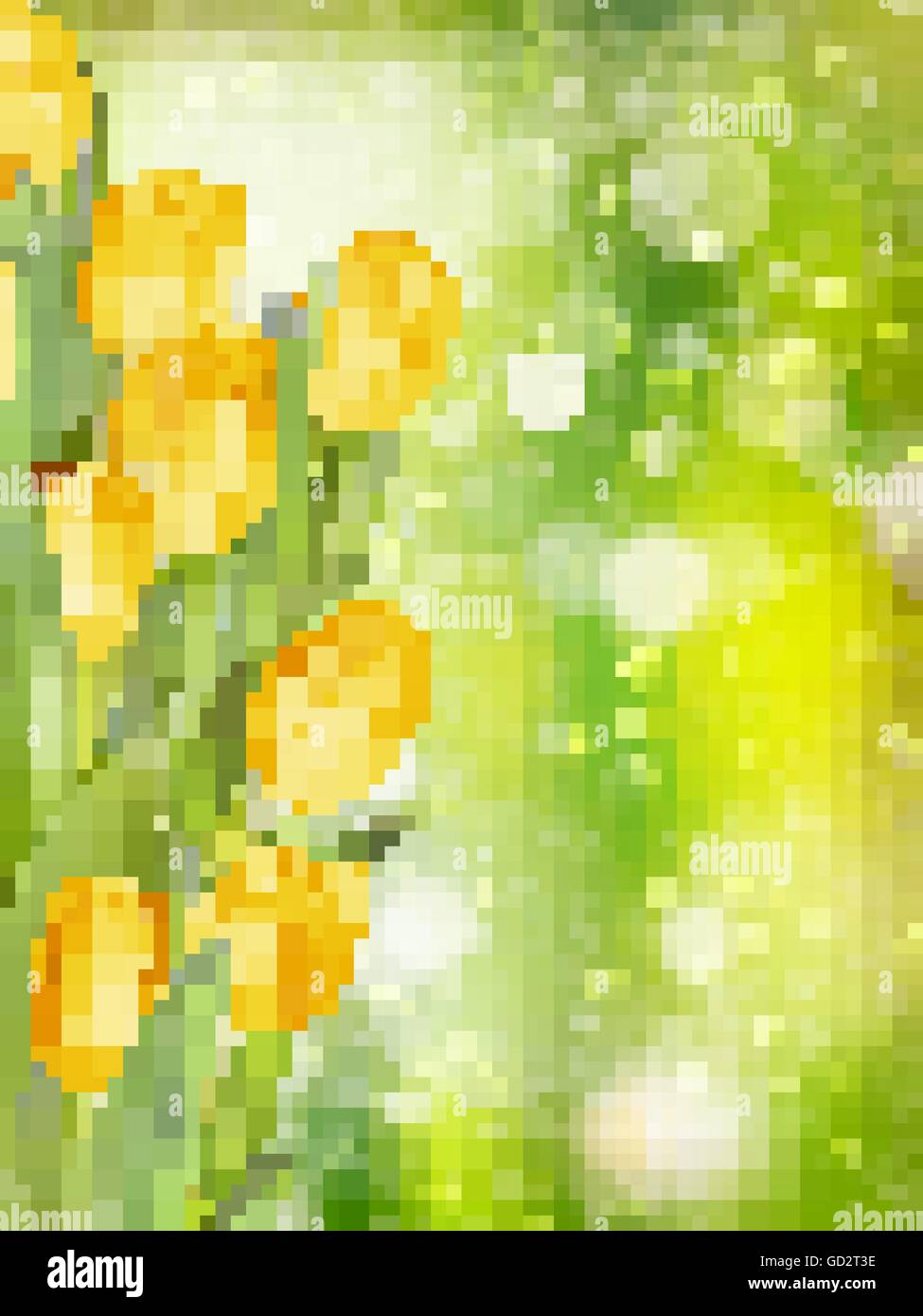 Spring background with tulips. EPS 10 Stock Vector Image & Art - Alamy