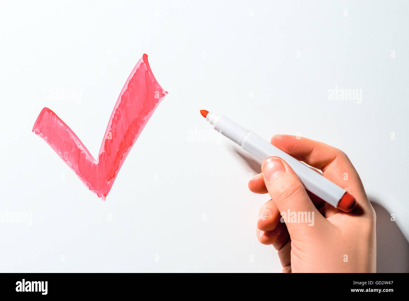 Check text on red hi-res stock photography and images - Alamy