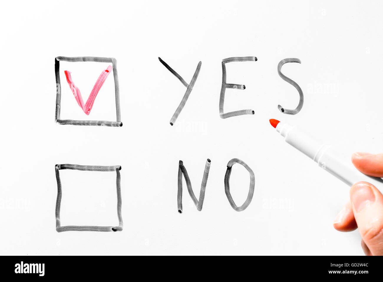 Agreement answer hi-res stock photography and images - Alamy