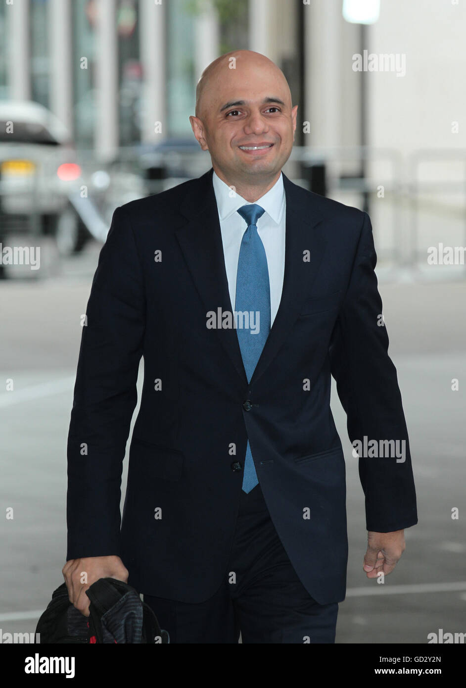 Sajid Javid arrives for the Andrew Marr Show at the BBC in London, 26 ...