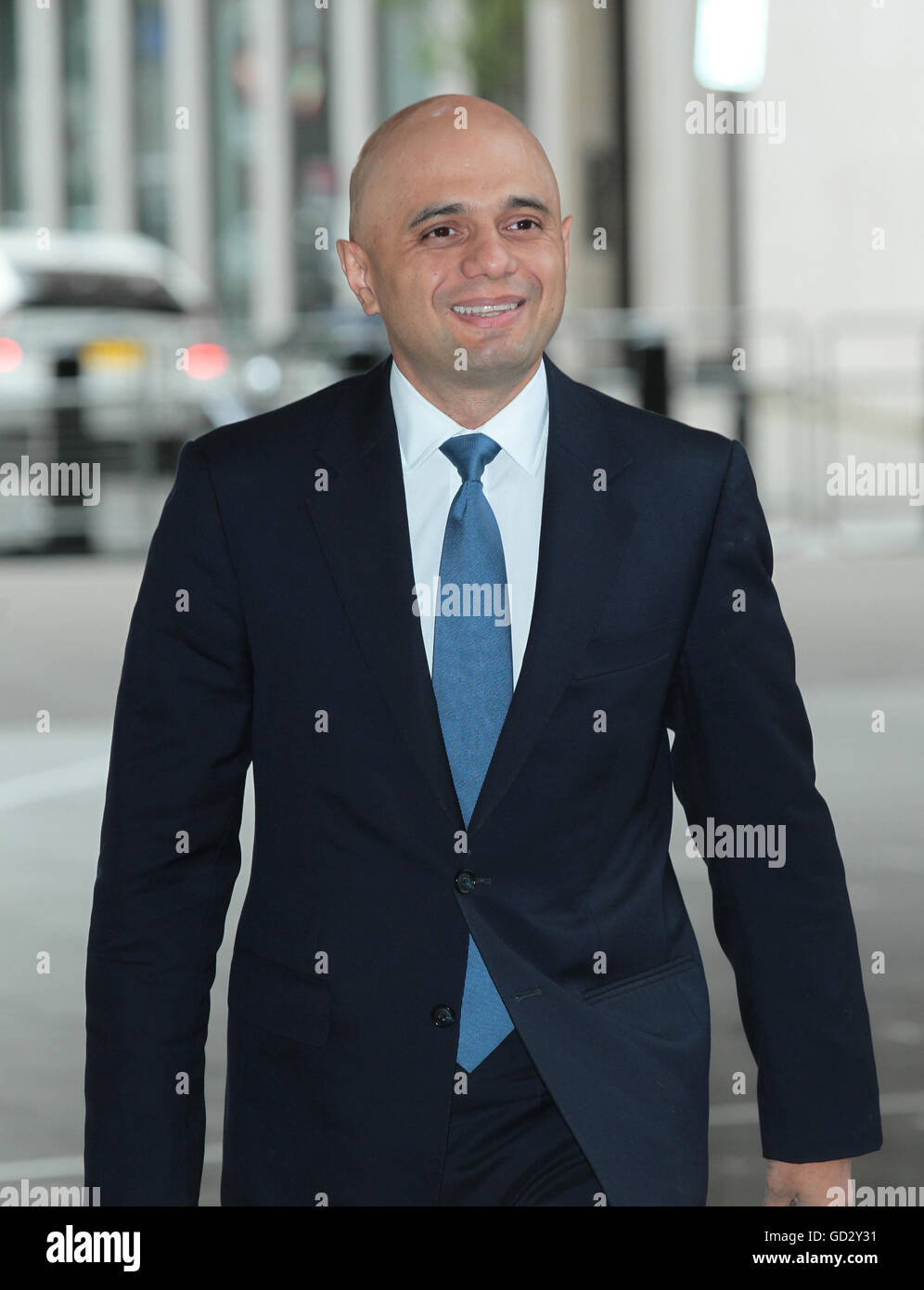 Sajid Javid arrives for the Andrew Marr Show at the BBC in London, 26 ...