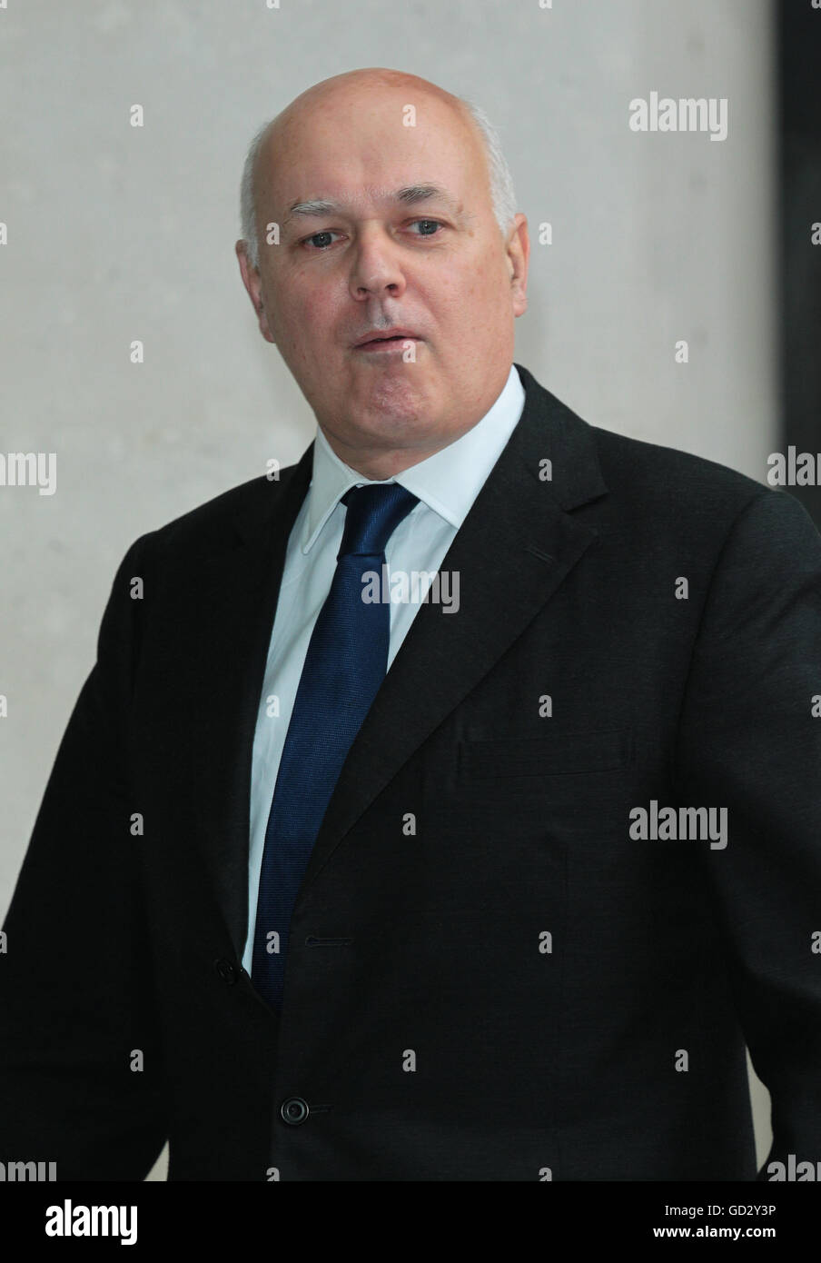 Iain Duncan Smith arrives for the Andrew Marr Show at the BBC in London ...