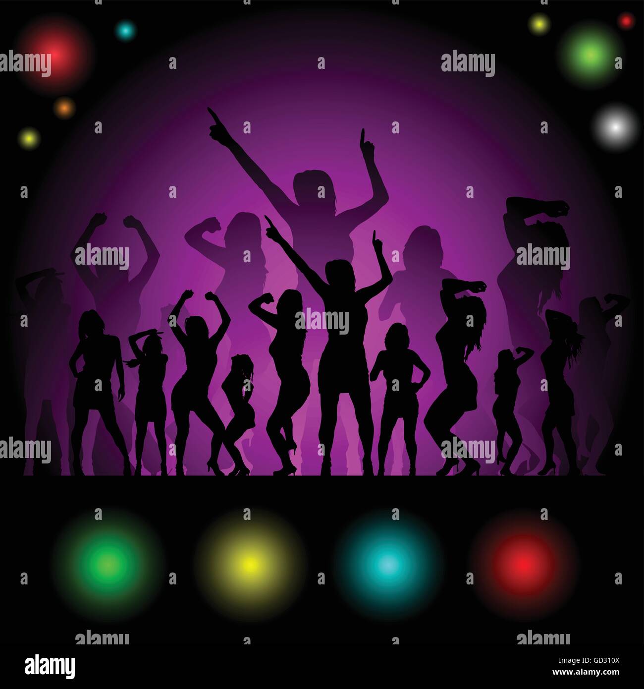 Party Girl Silhouette
