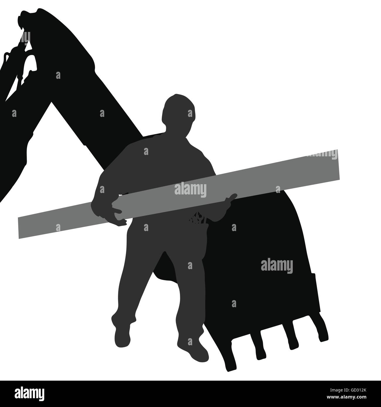 Backhoe lifting farm hi-res stock photography and images - Alamy