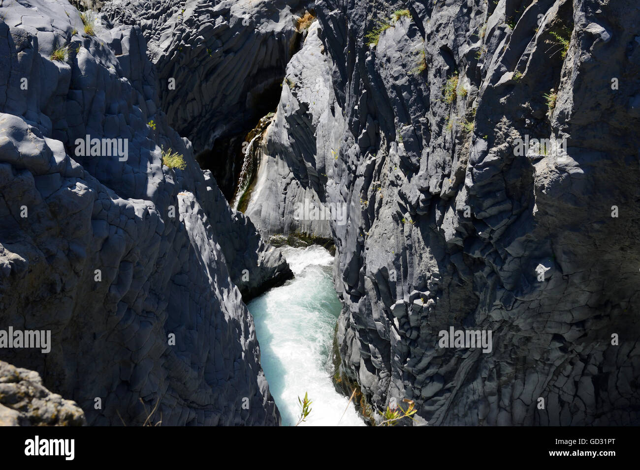 Alcantara Gorge (Gole Alcantara), Sicily, Italy Stock Photo - Alamy