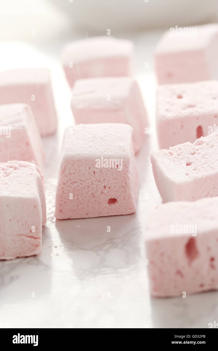 Light pink marshmallow on hi-res stock photography and images - Alamy
