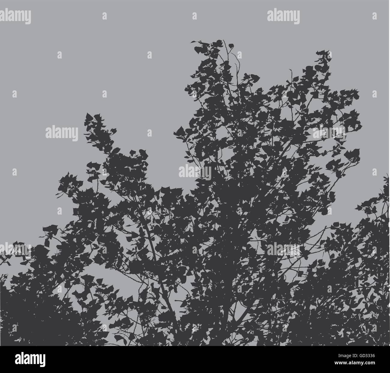 vector illustration of tree branches background Stock Vector Image ...