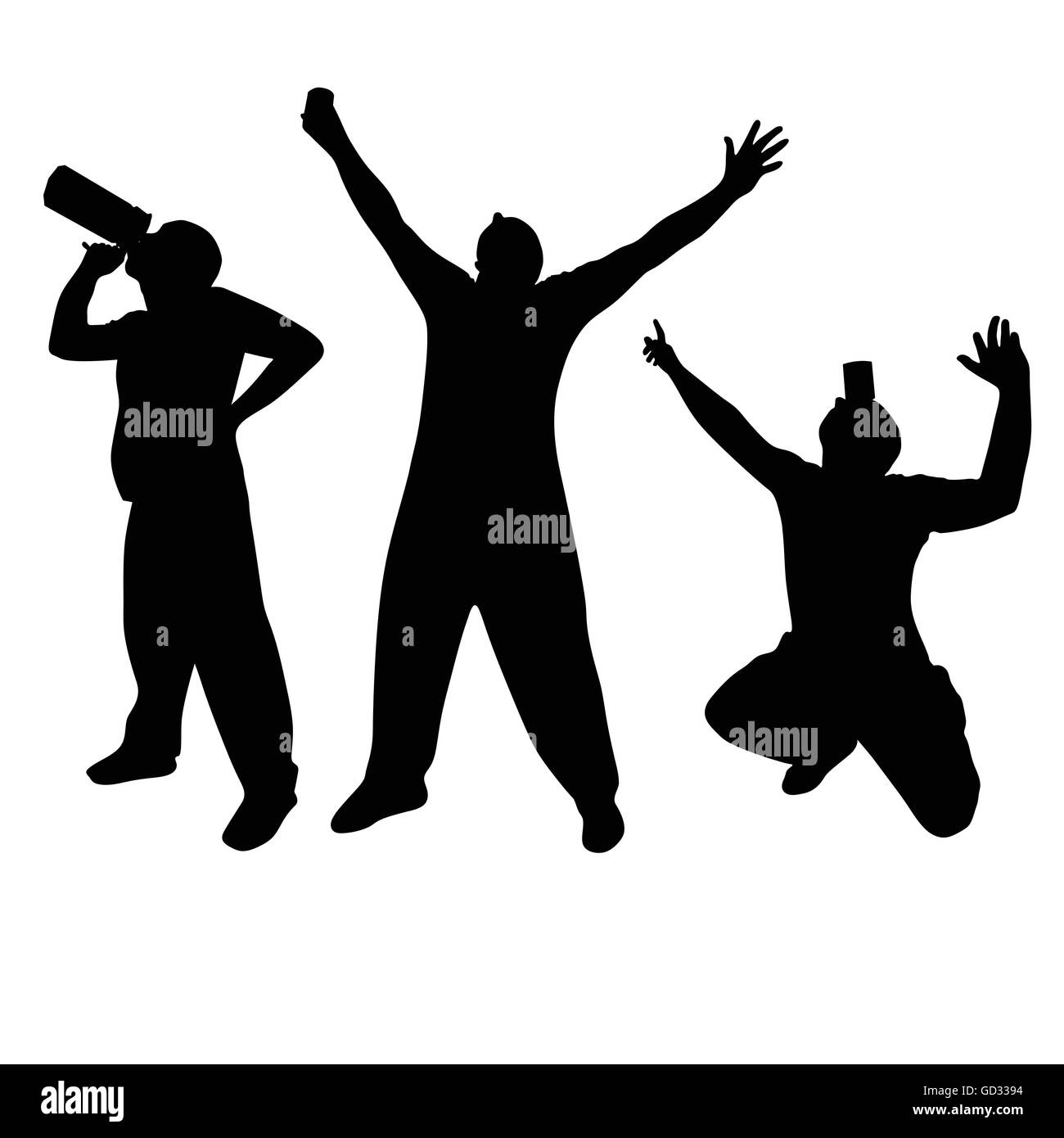 drunk man with a glass vector silhouette Stock Vector Image & Art - Alamy